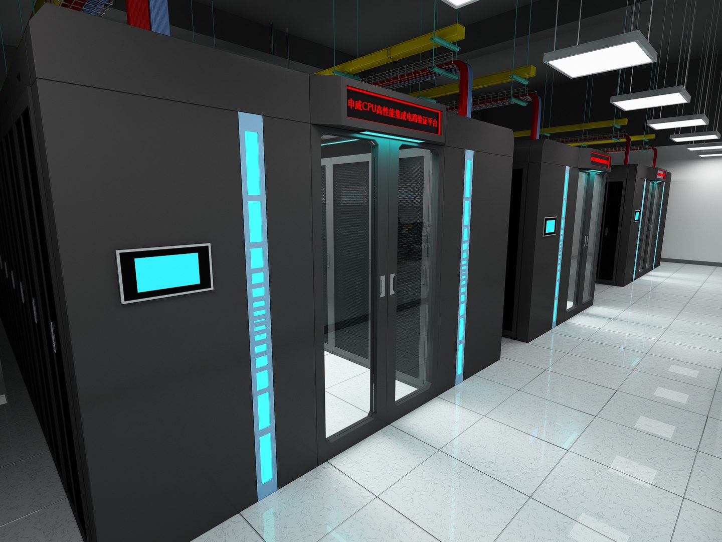 3D model Computer Server Room - TurboSquid 1910512