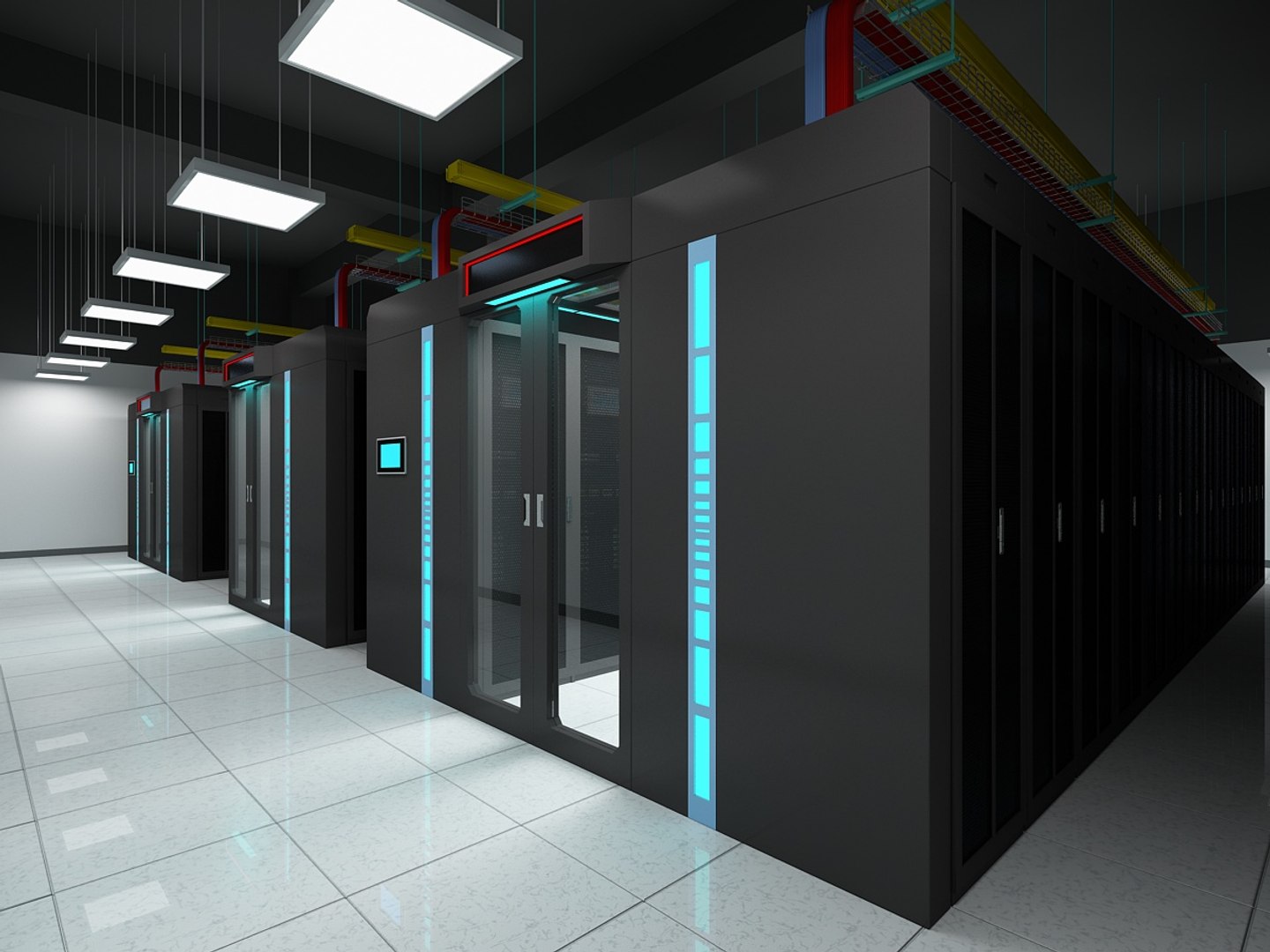 3D model Computer Server Room - TurboSquid 1910512