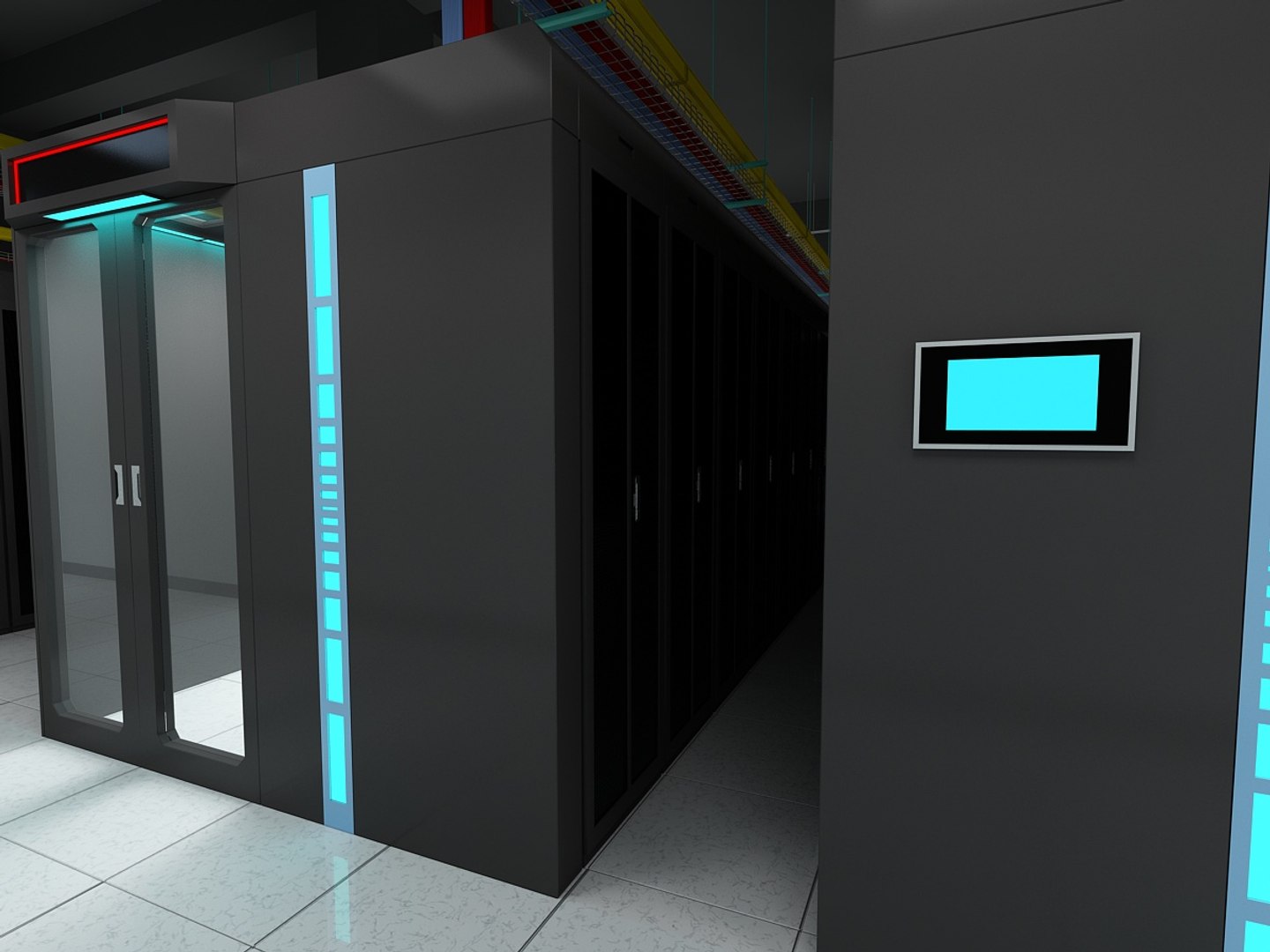 3D model Computer Server Room - TurboSquid 1910512