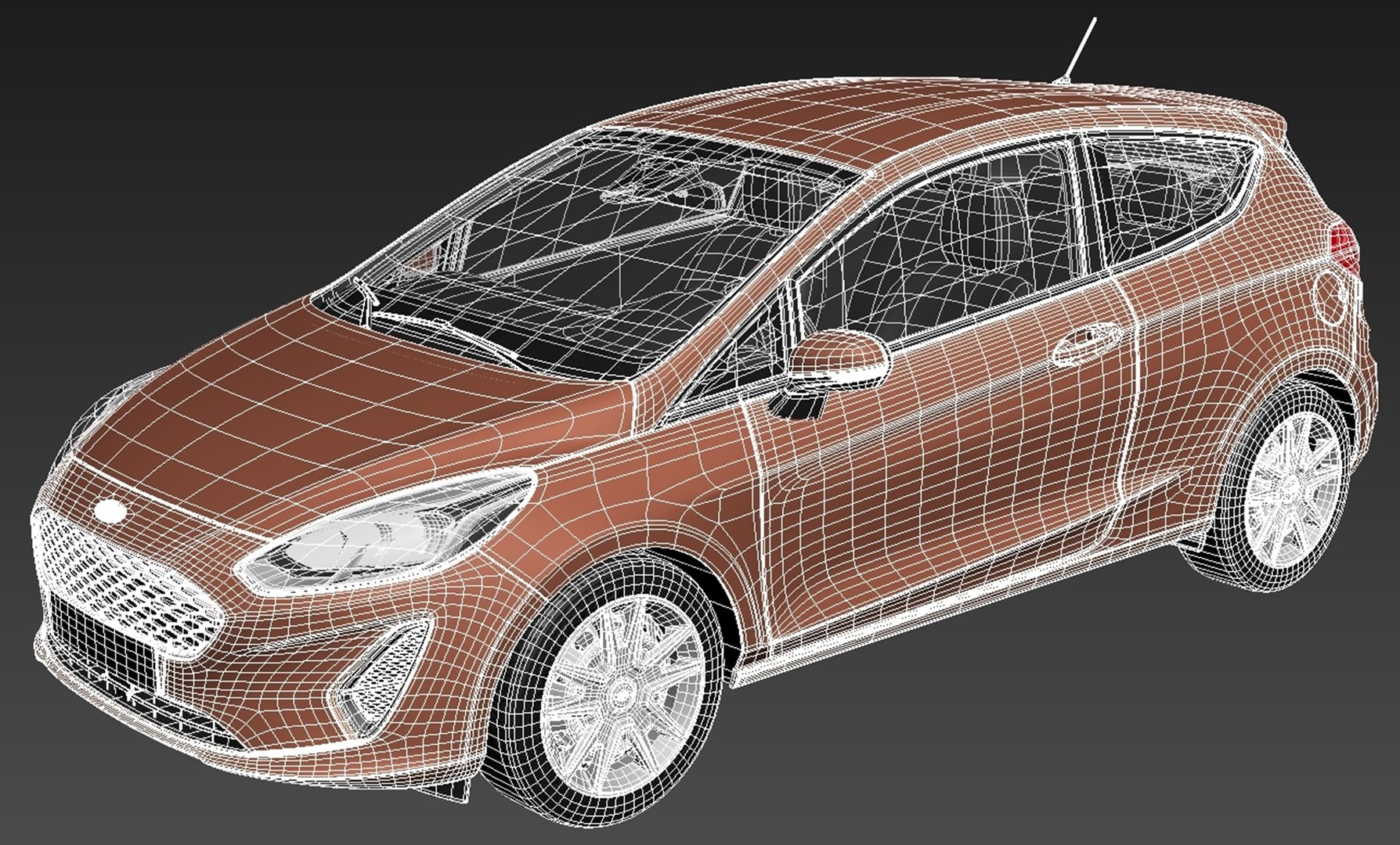 3D Ford Fiesta Style 3-door 2017 Model - TurboSquid 2224020