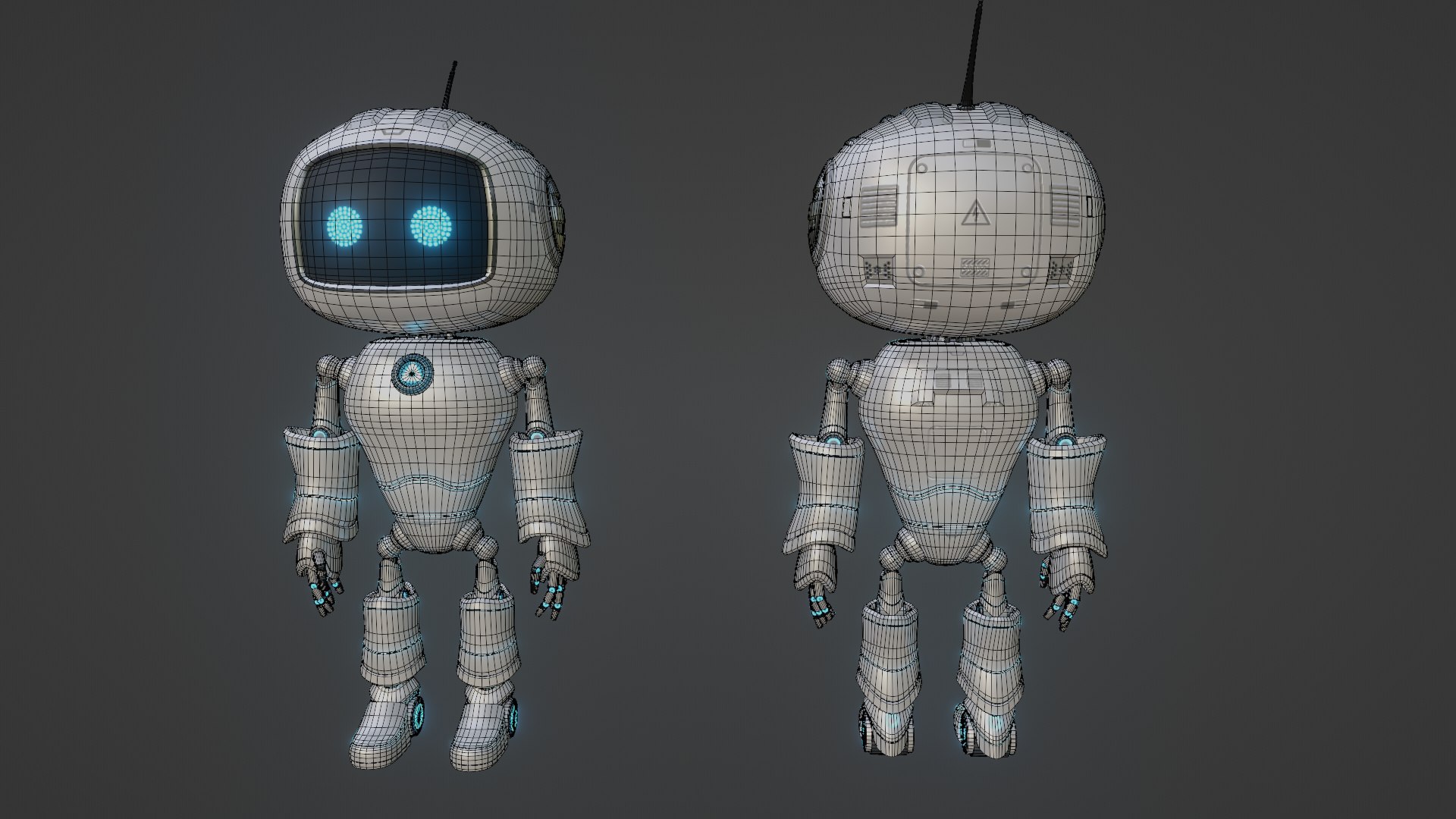 Cute Robot 3D model - TurboSquid 2001664