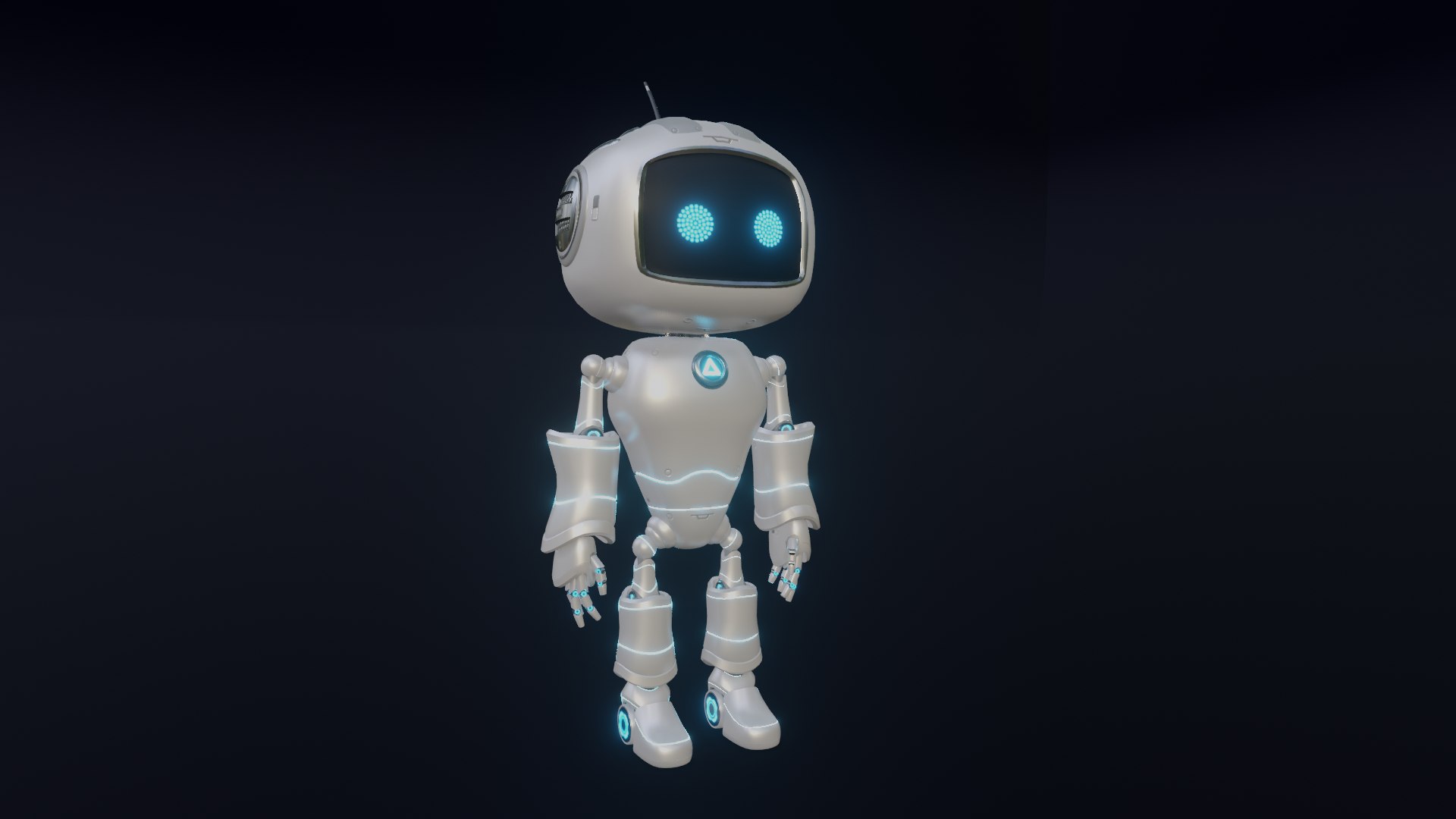 Cute Robot 3D model - TurboSquid 2001664