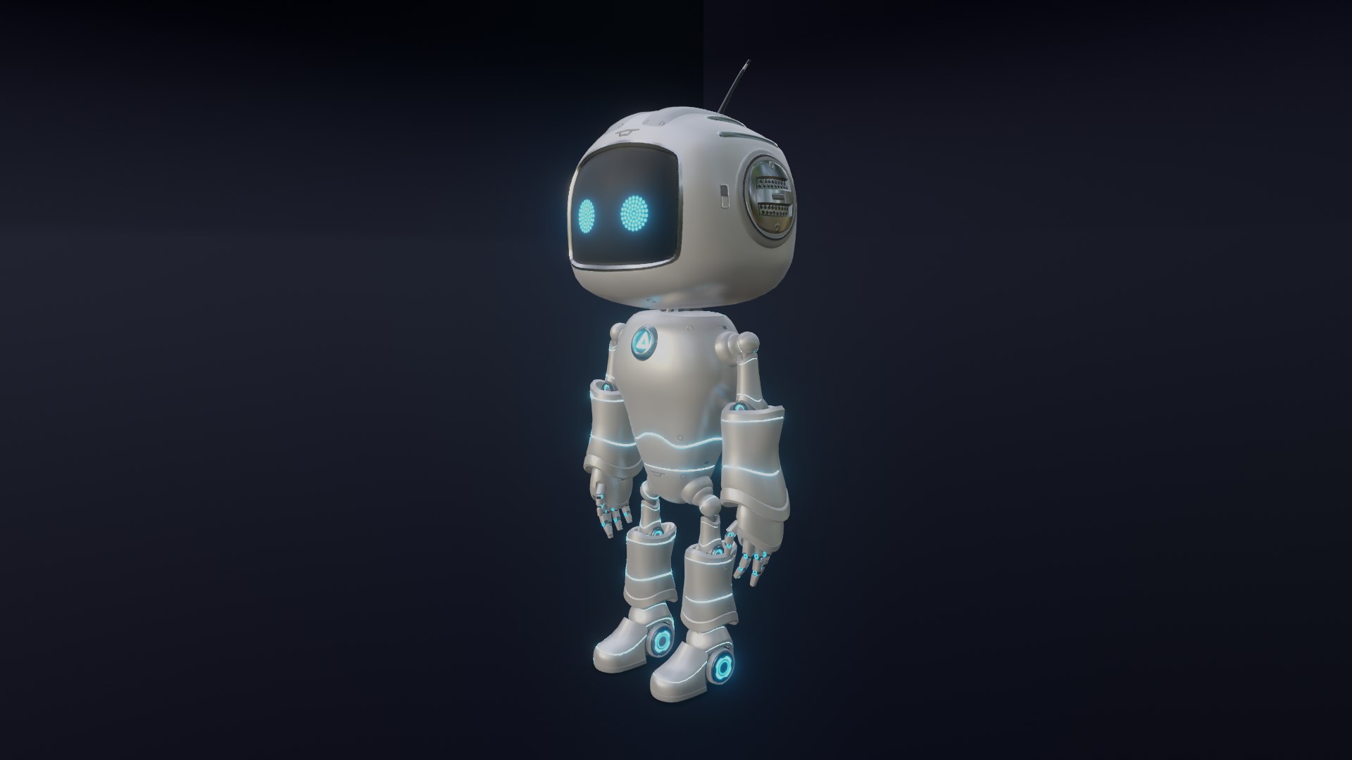 Cute Robot 3D model - TurboSquid 2001664