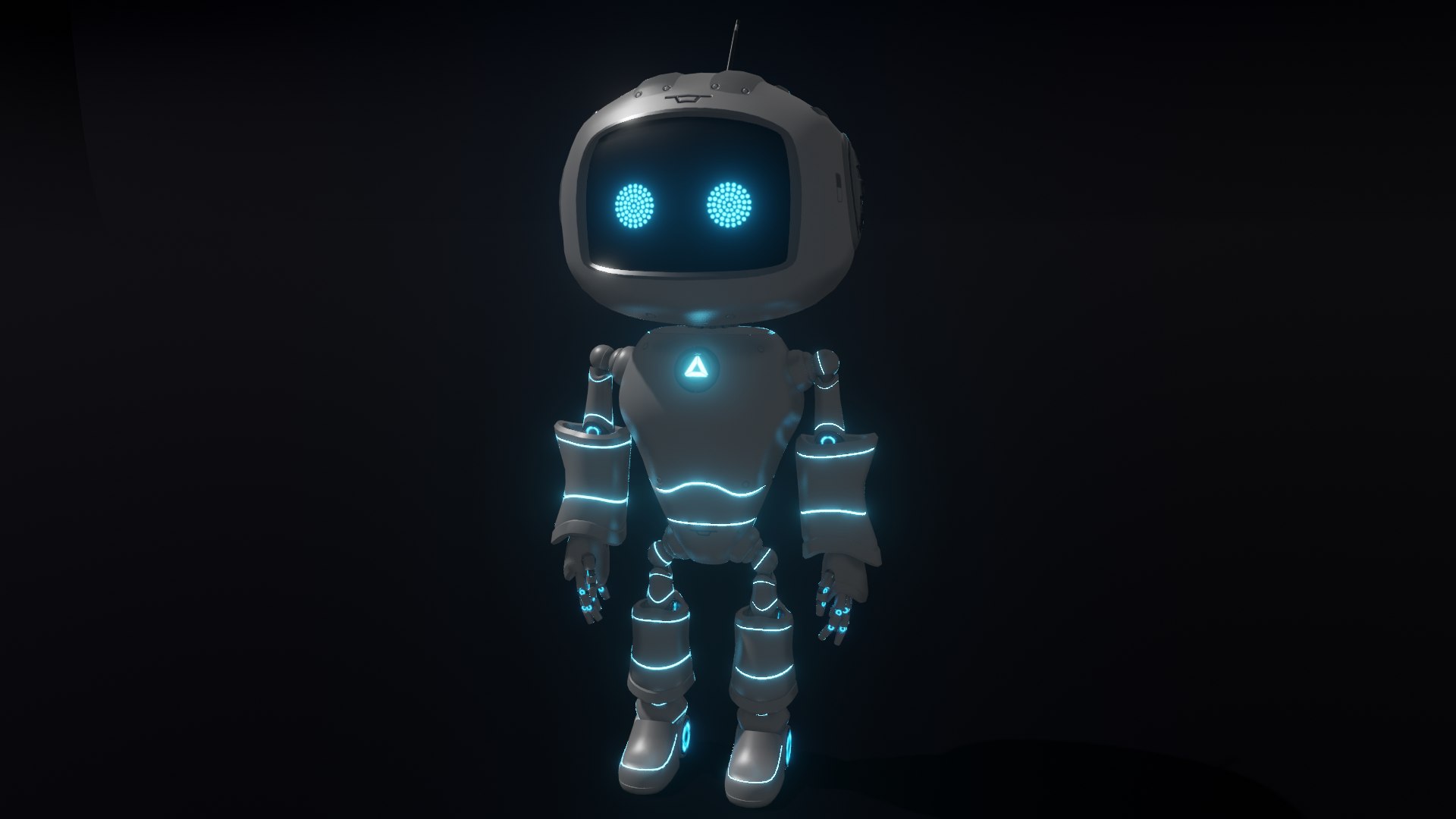 Cute Robot 3D model - TurboSquid 2001664