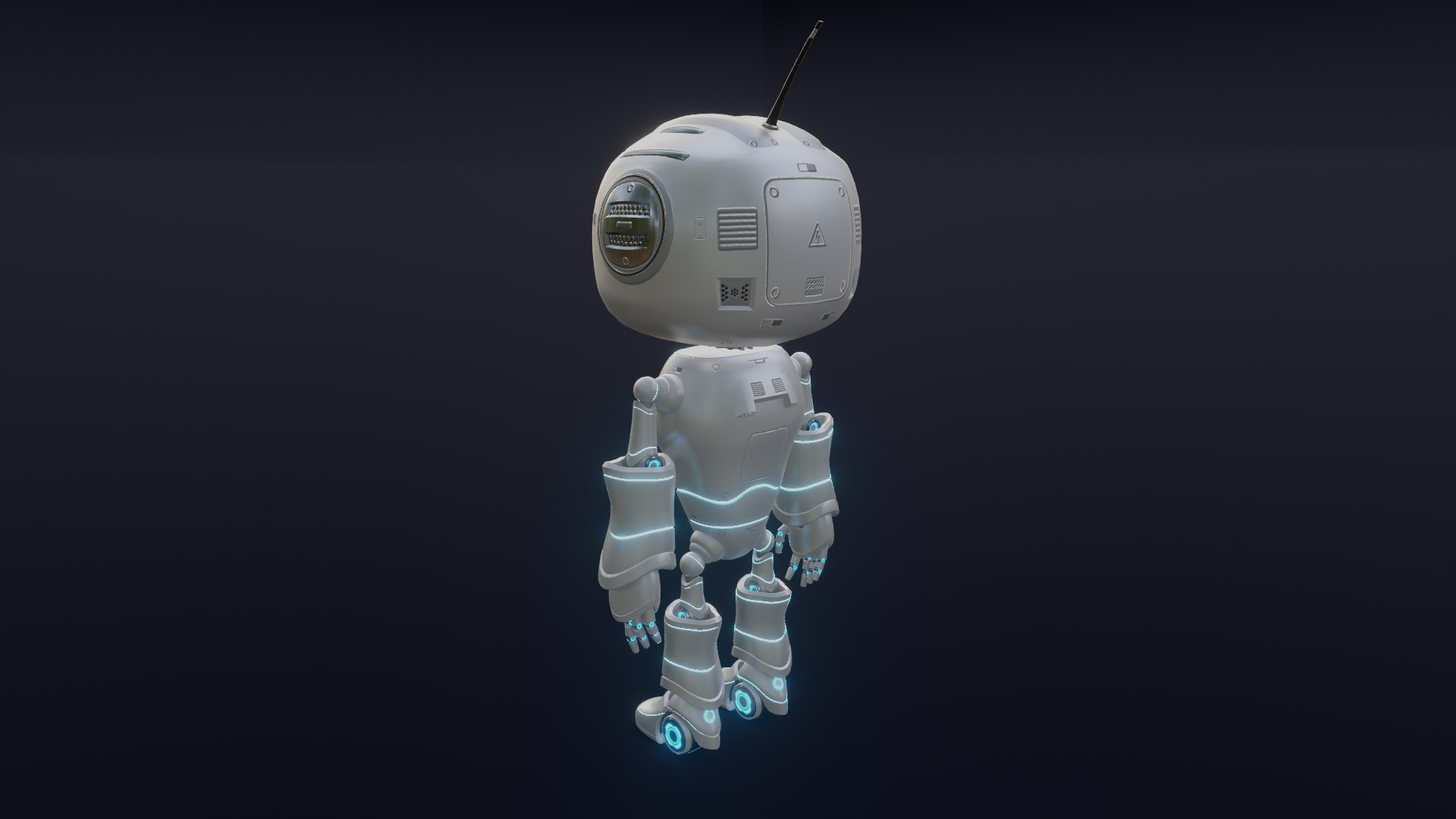 Cute Robot 3D model - TurboSquid 2001664