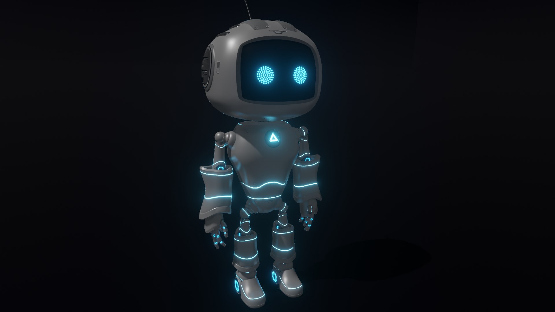 Cute Robot 3D model - TurboSquid 2001664