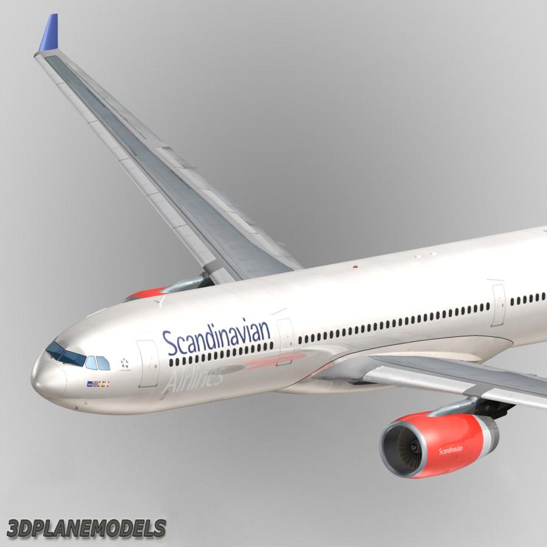 Airbus A330-300 3d Model
