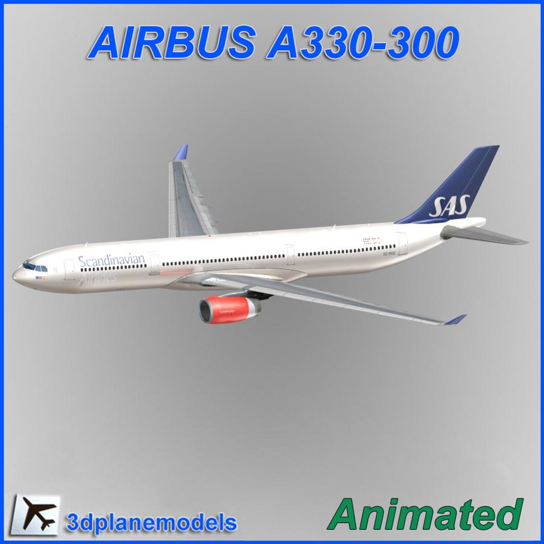 Airbus A330-300 3d Model