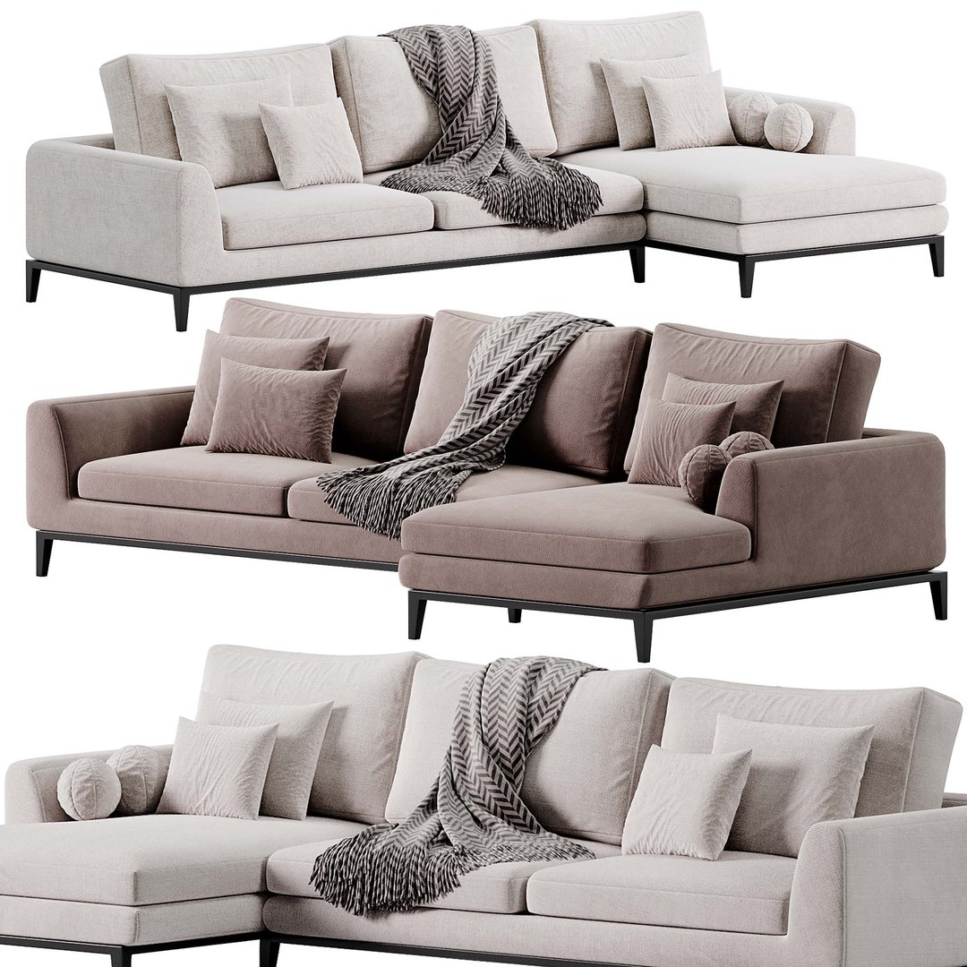 Italia Taper Sofa 3D Model - TurboSquid 2245204