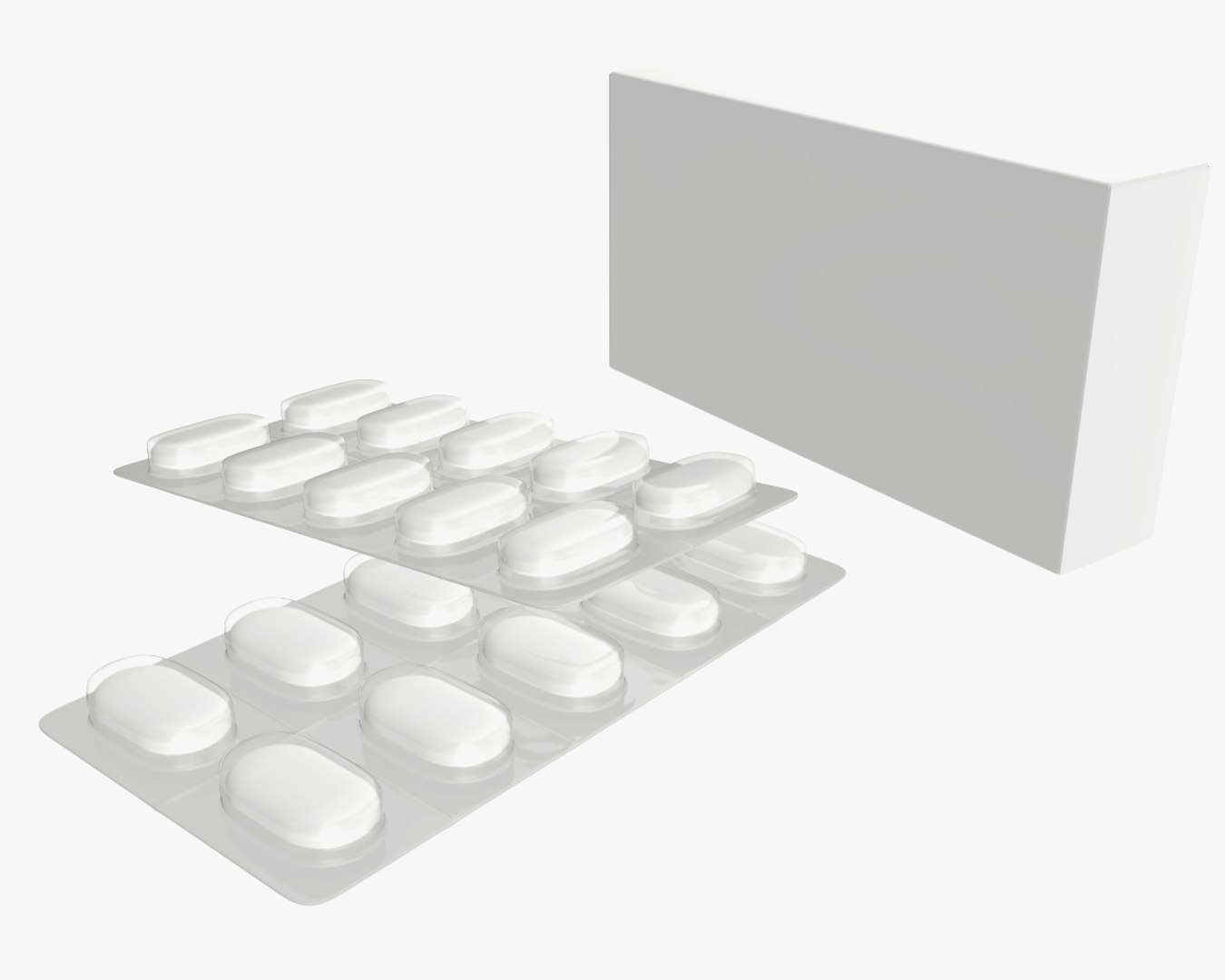 Box pack pills 3D - TurboSquid 1414830