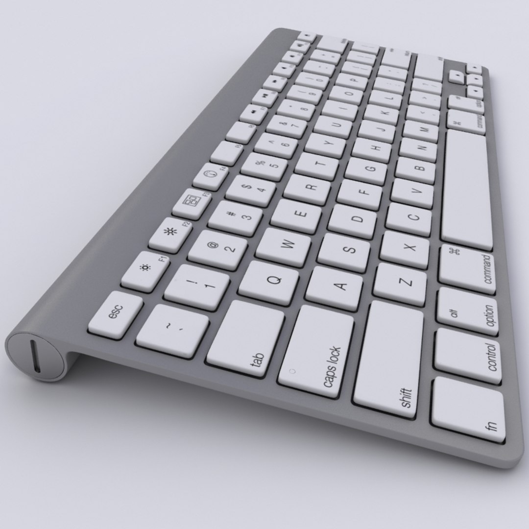 Apple Wireless Keyboard 3d Model