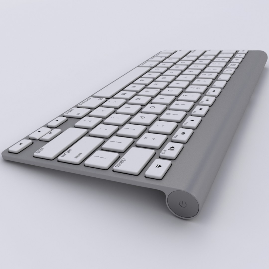 Apple Wireless Keyboard 3d Model