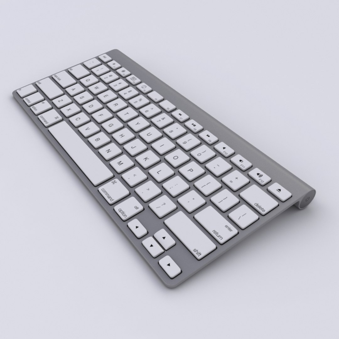Apple Wireless Keyboard 3d Model