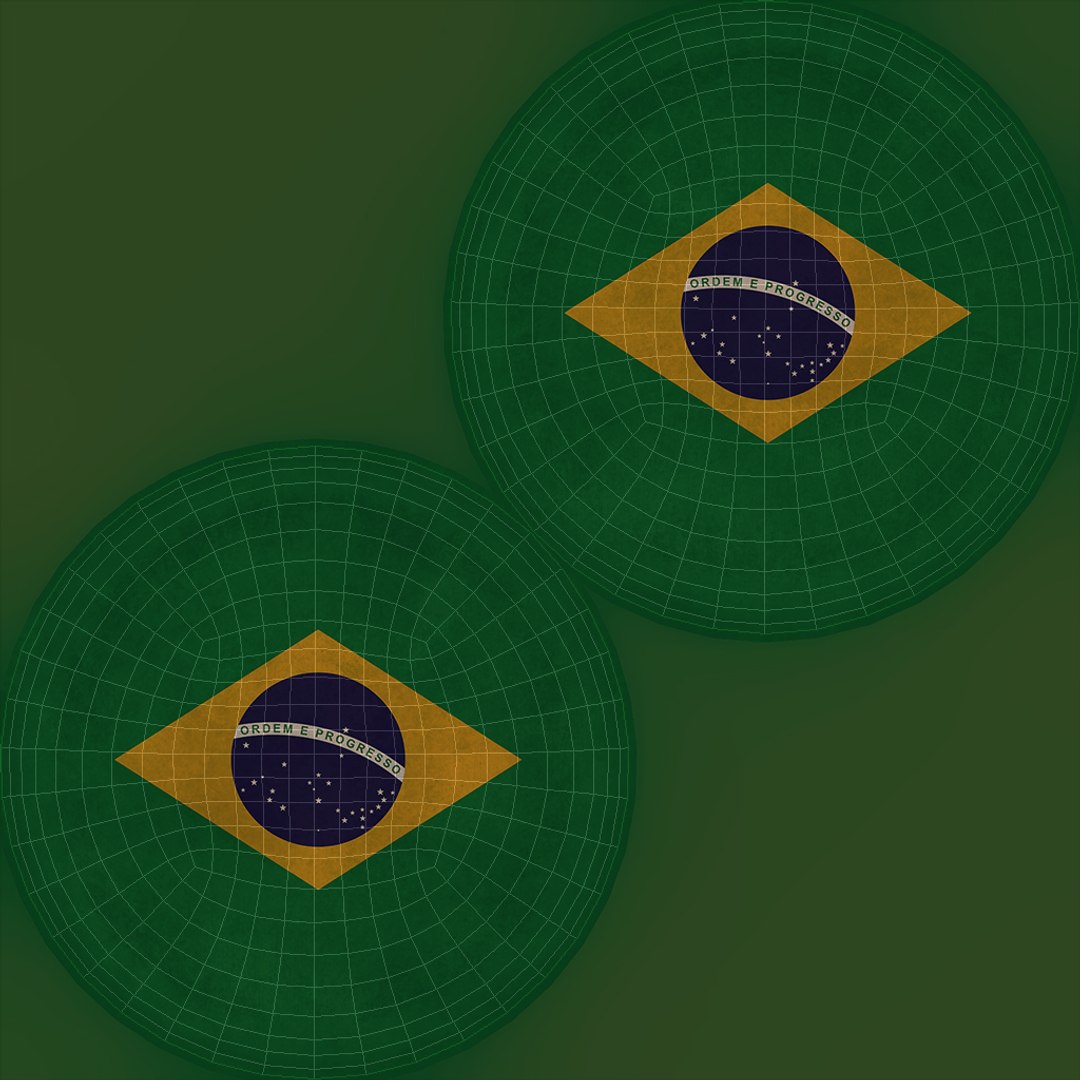 Brazil Flag Icon 3D Model - TurboSquid 2063055