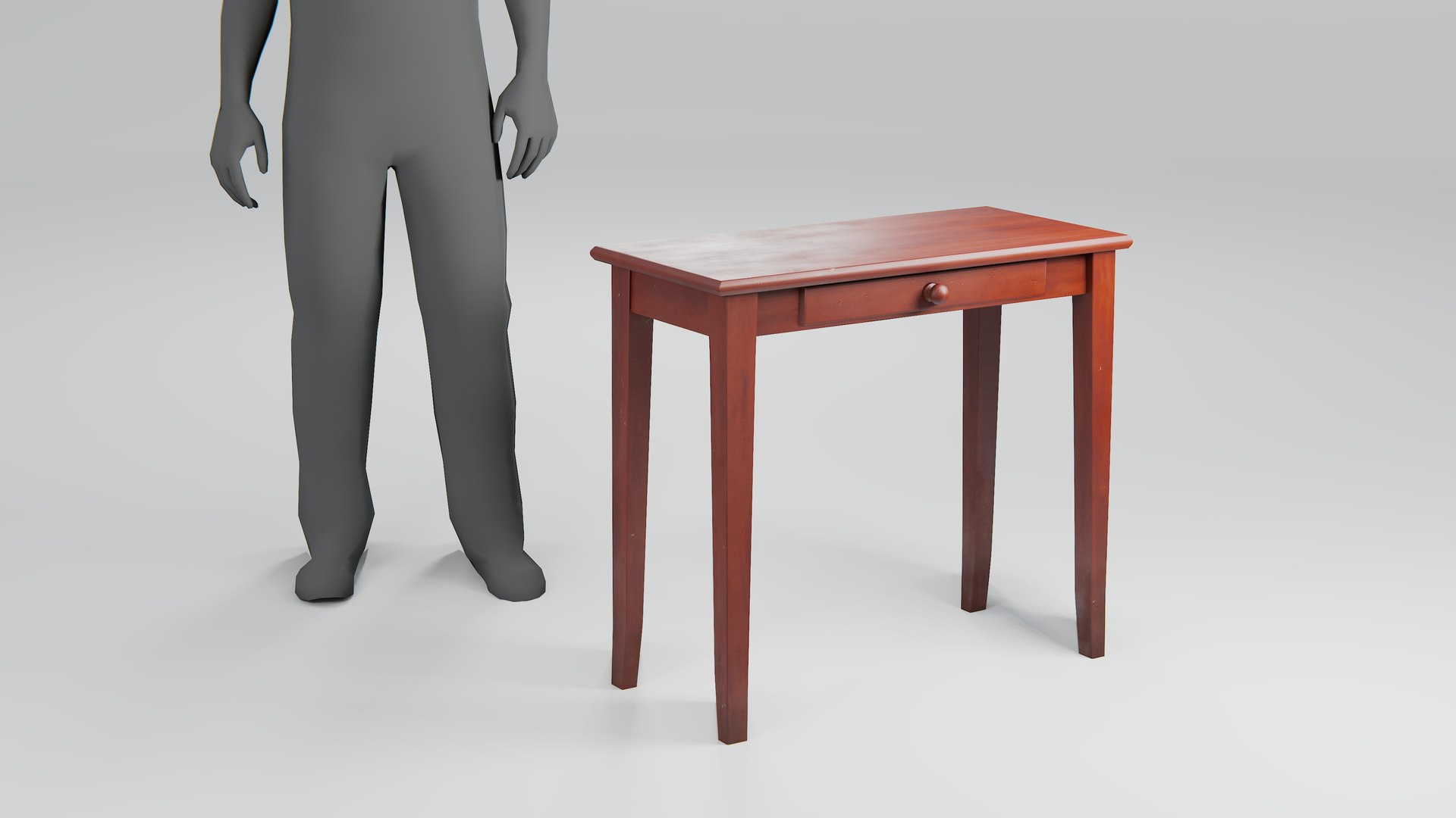 3D Small Desk Model - TurboSquid 1634656