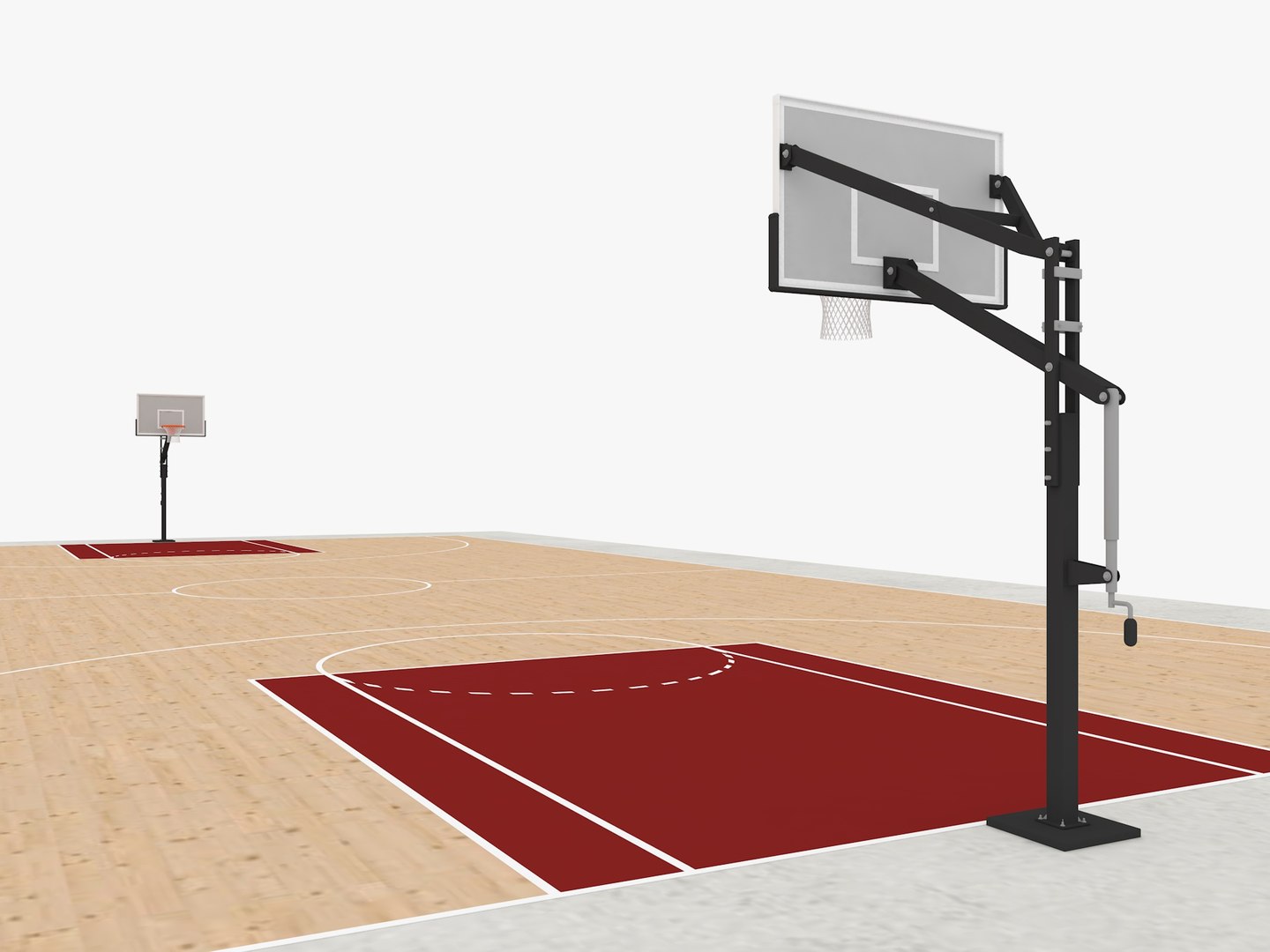 Basketball Court Model - TurboSquid 2353272