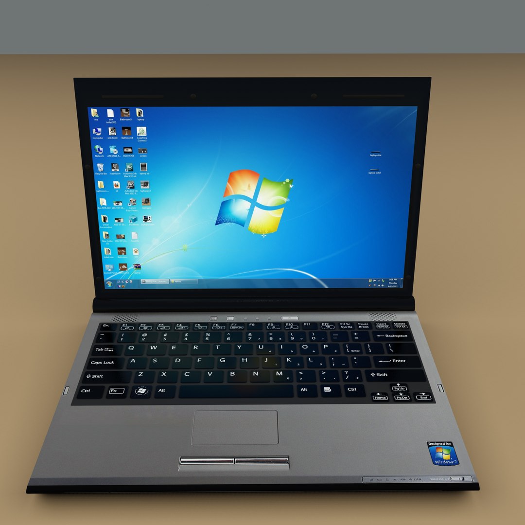 3d Laptop Computer Model