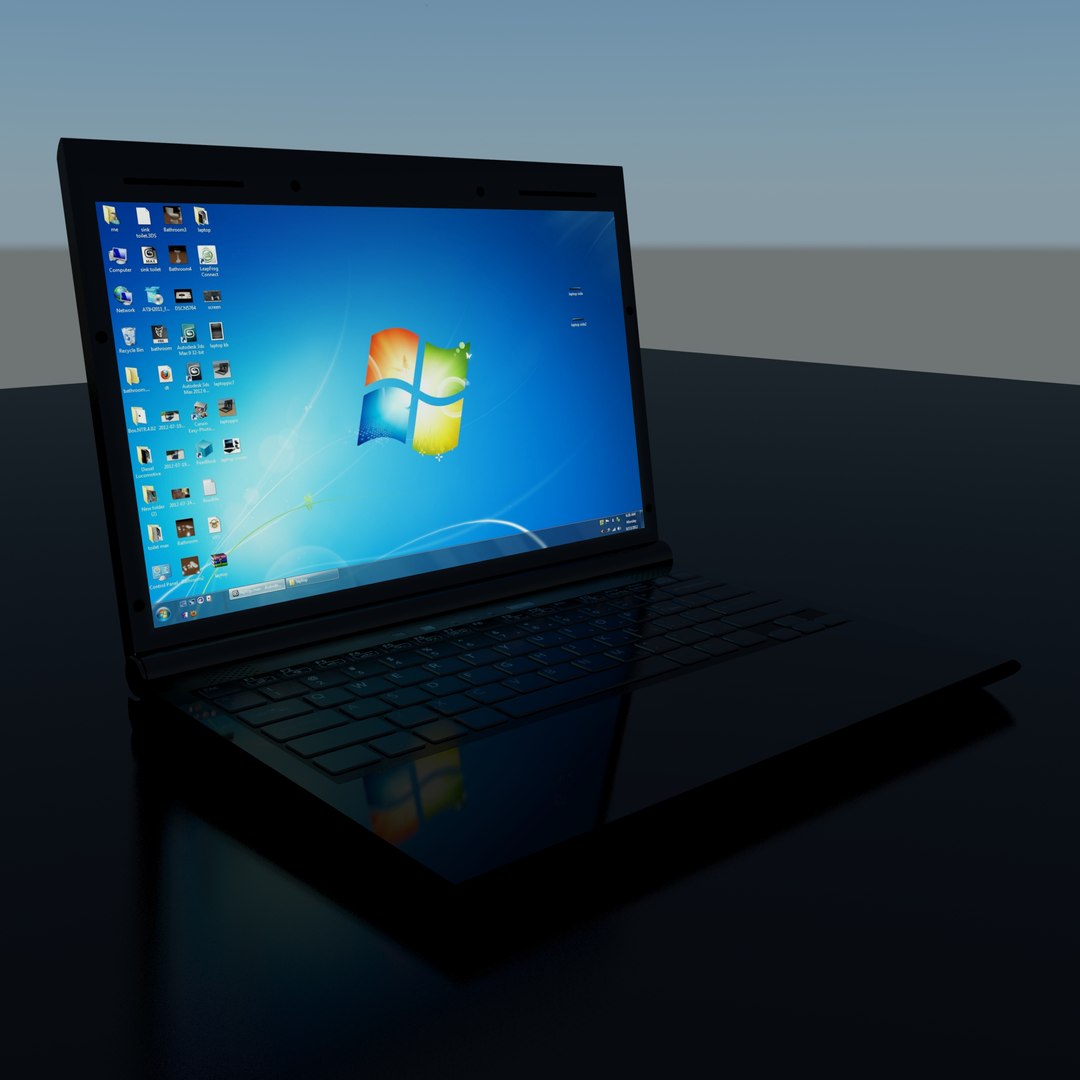 3d Laptop Computer Model