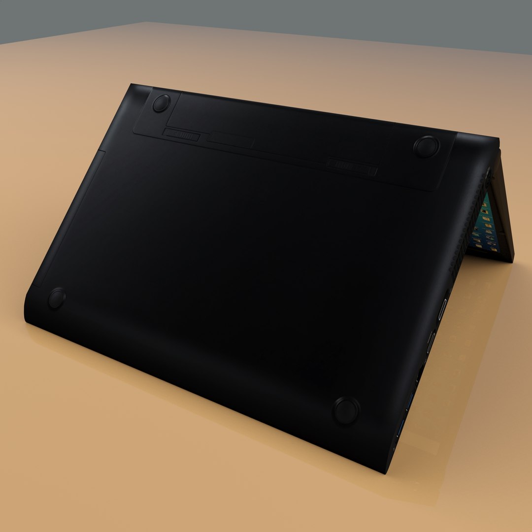3d Laptop Computer Model