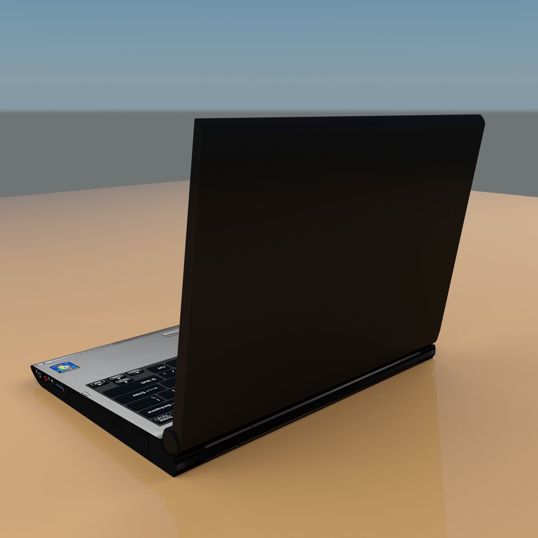 3d Laptop Computer Model