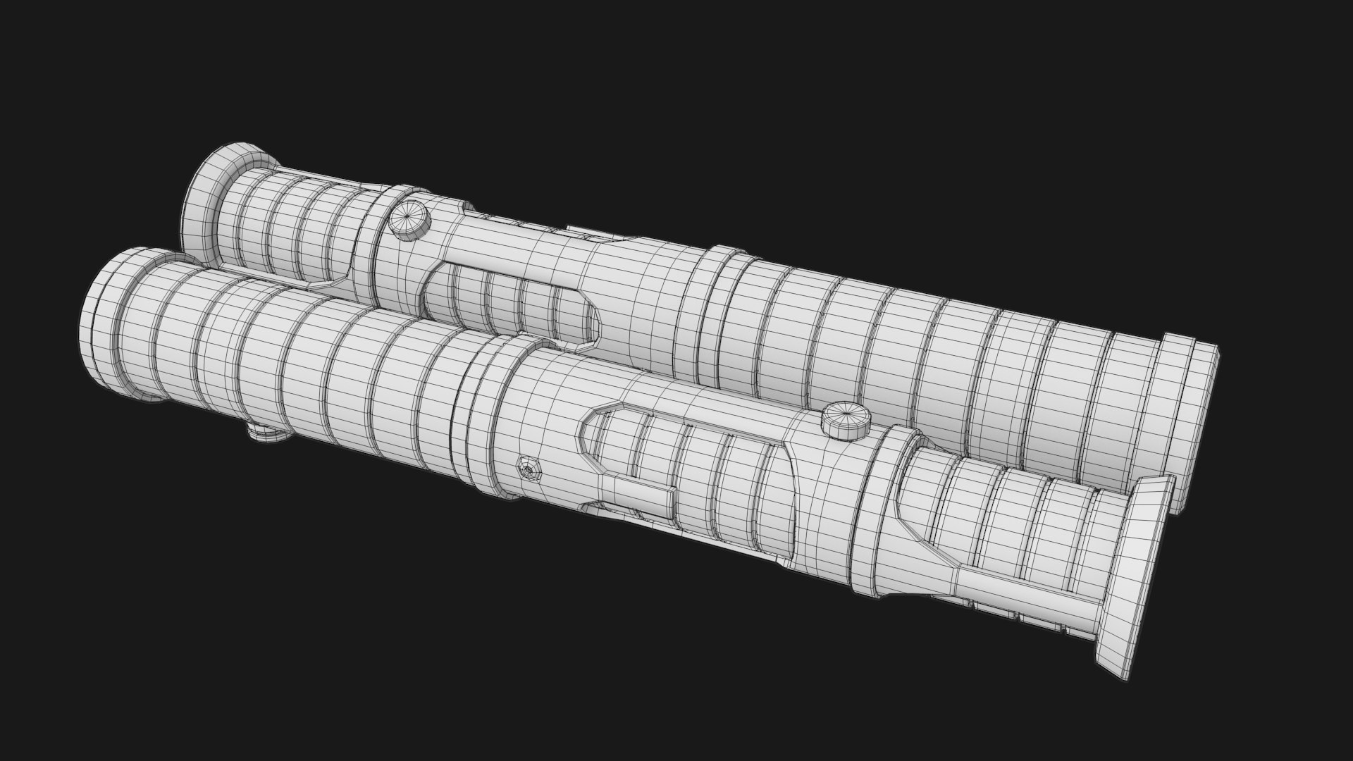 3d Jedi Quinlan Vos S Lightsaber Model