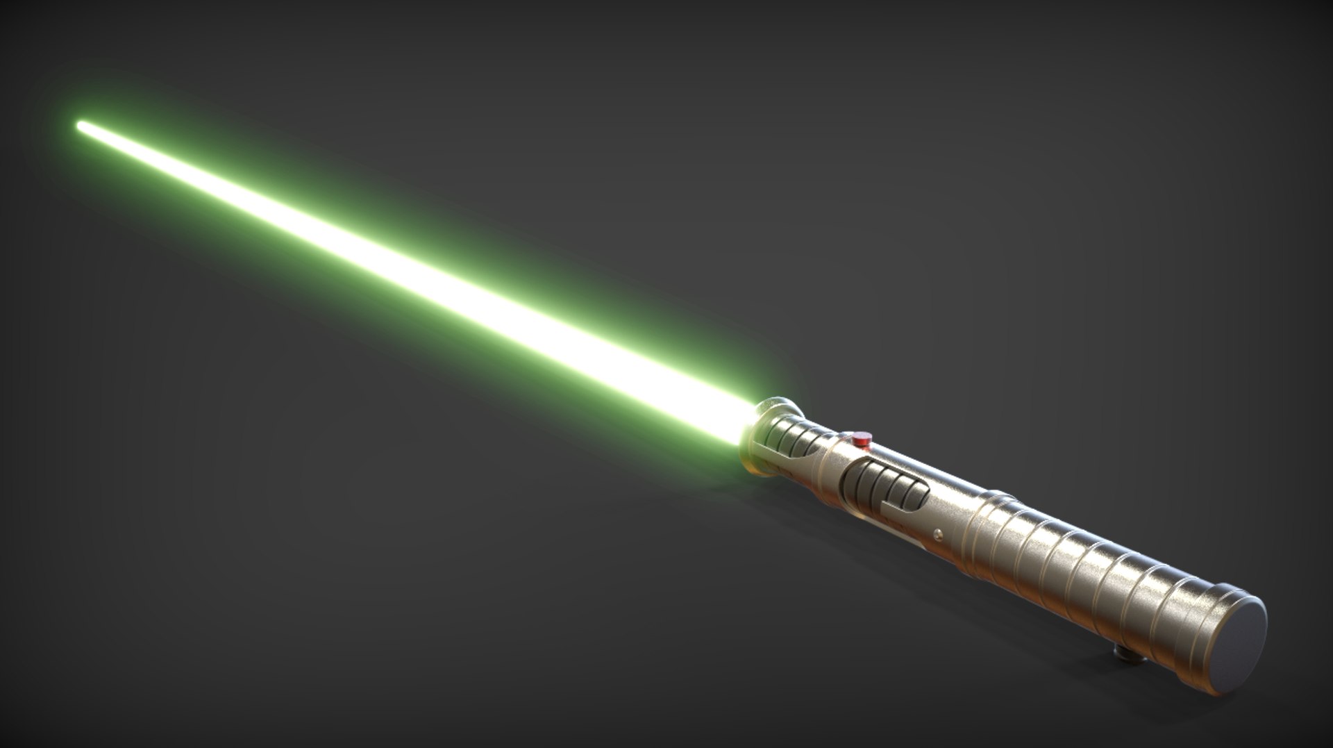 3d Jedi Quinlan Vos S Lightsaber Model