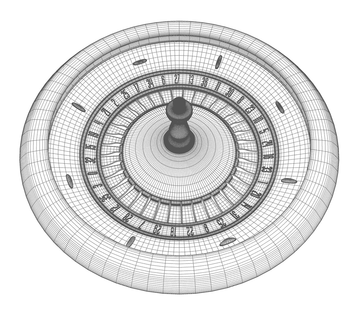 Roulette Wheel Modern 3D model - TurboSquid 2085468