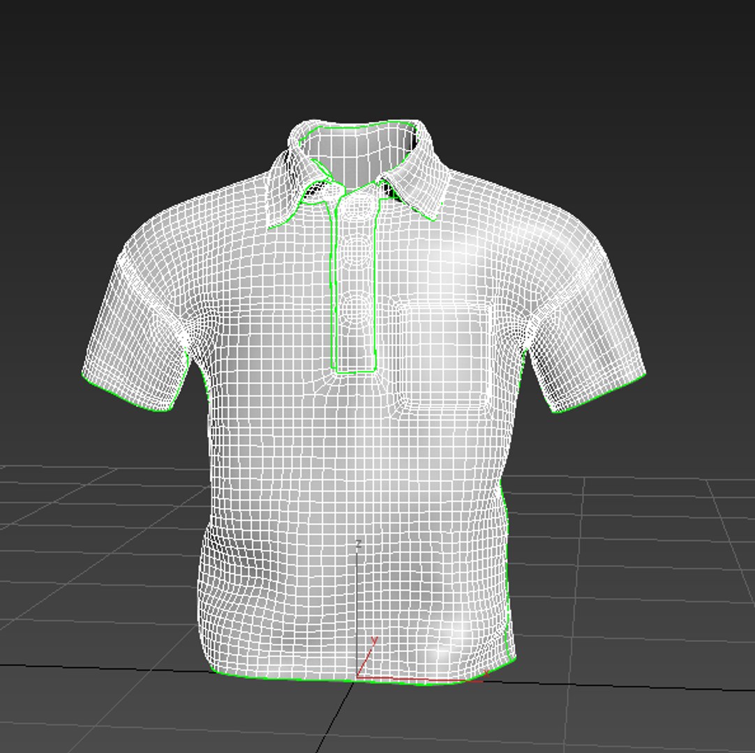 3d Male Polo Shirt