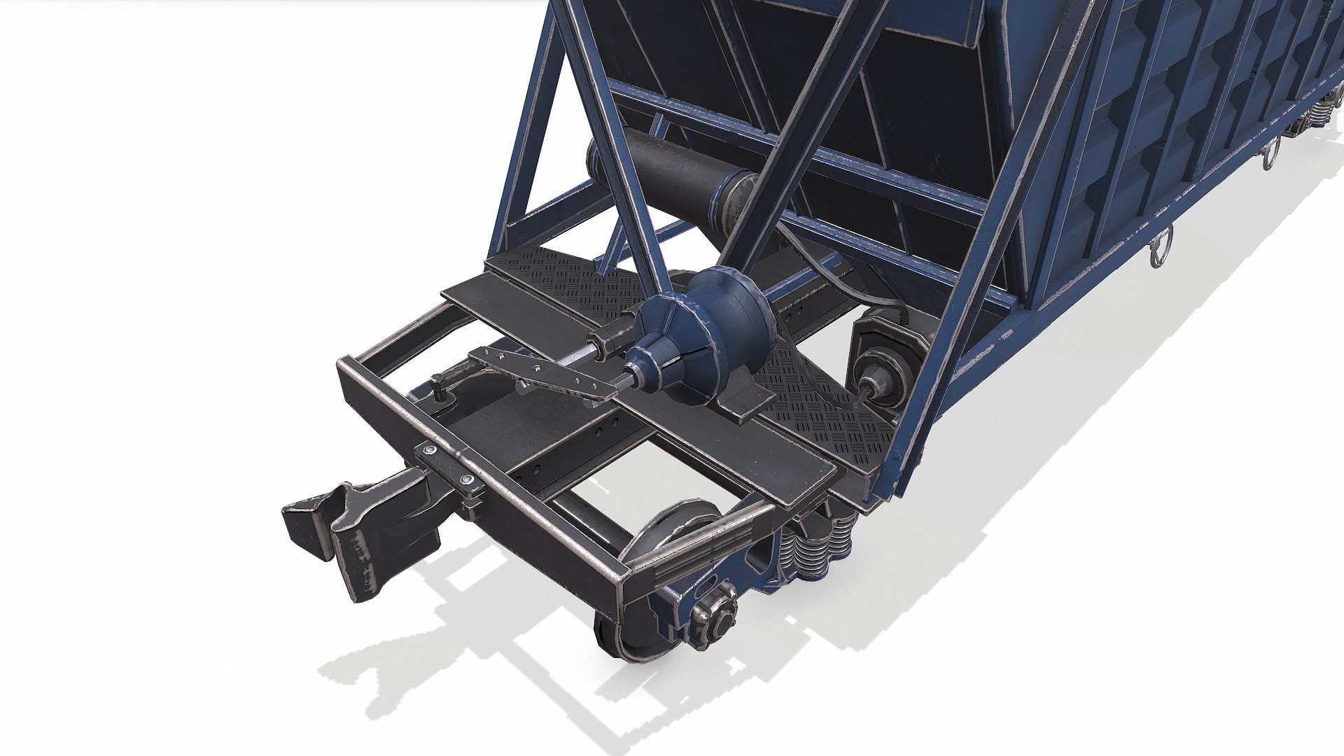 3D Old Hopper Wagon Low-poly PBR - TurboSquid 2457448