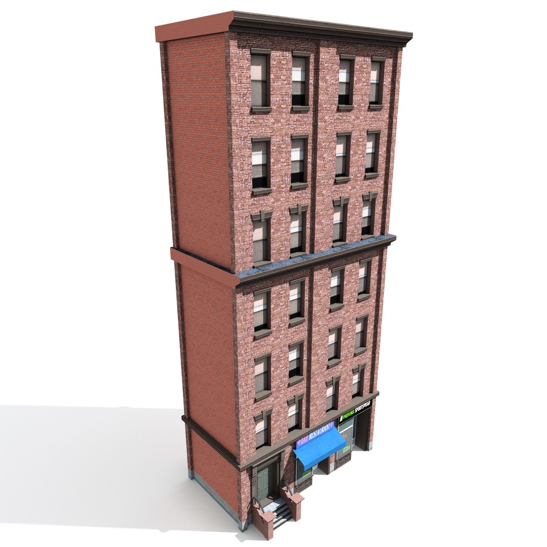 City Building 3D Model - TurboSquid 1407505
