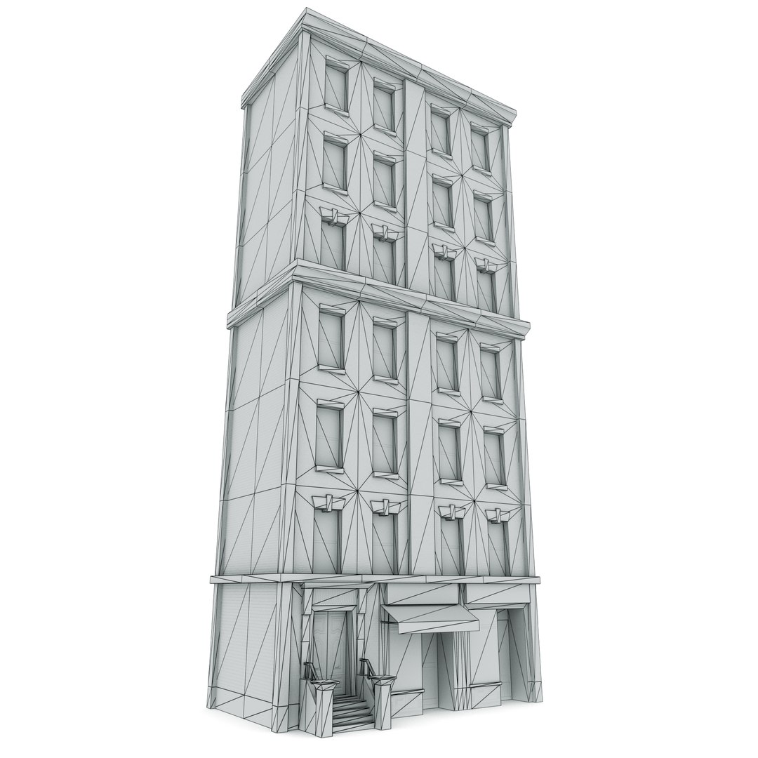 City Building 3D Model - TurboSquid 1407505