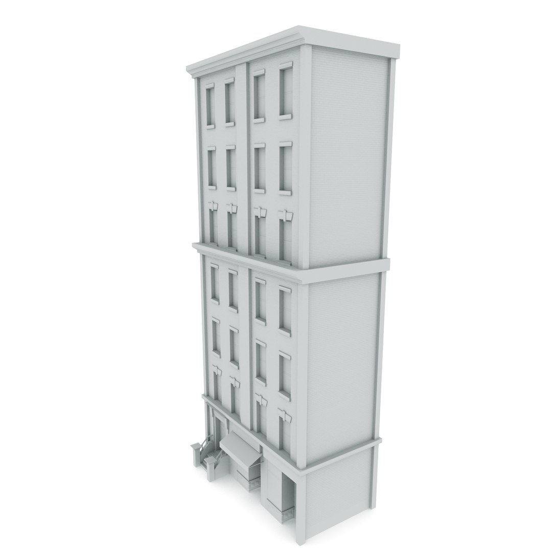 City Building 3D Model - TurboSquid 1407505
