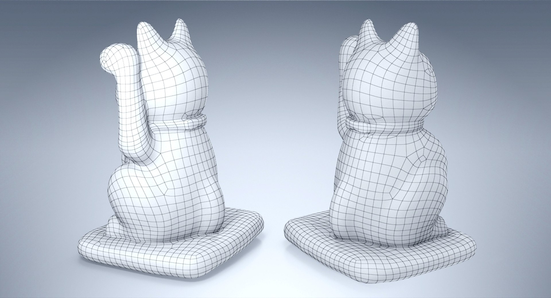 3D Maneki Neko Statue Pbr - TurboSquid 1384272