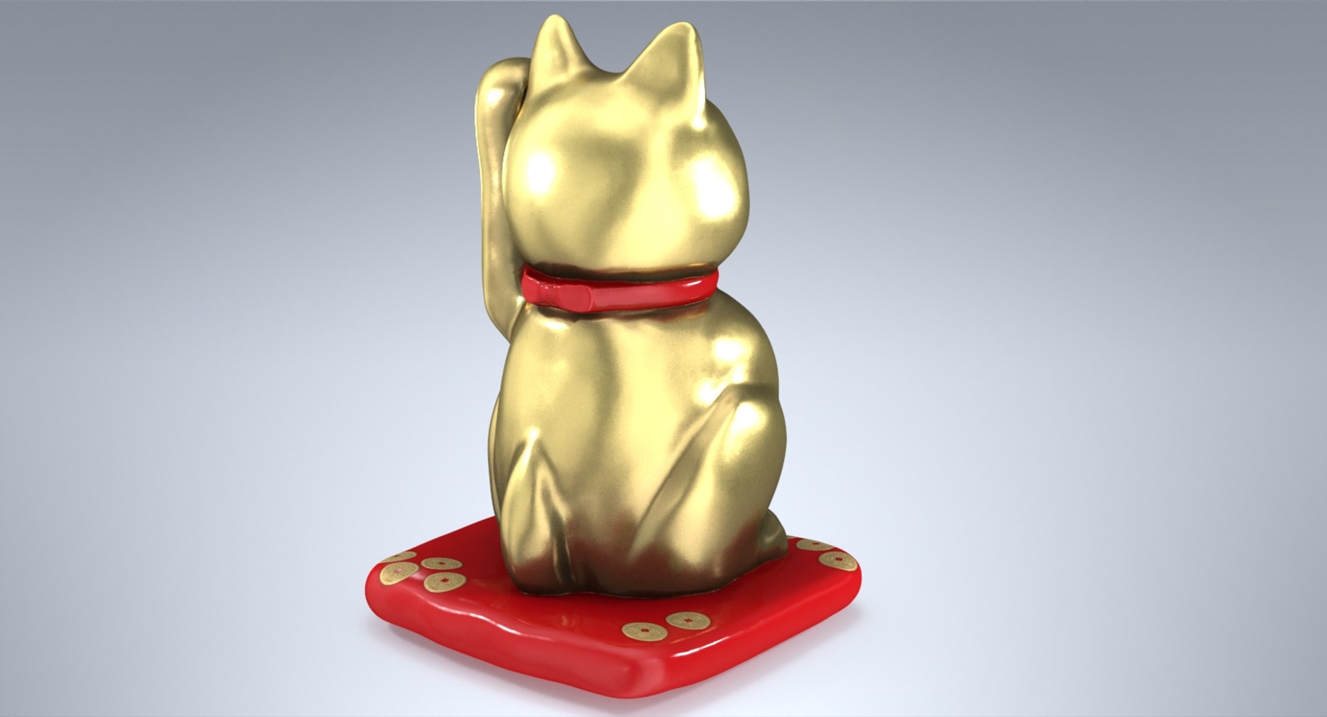 3D Maneki Neko Statue Pbr - TurboSquid 1384272