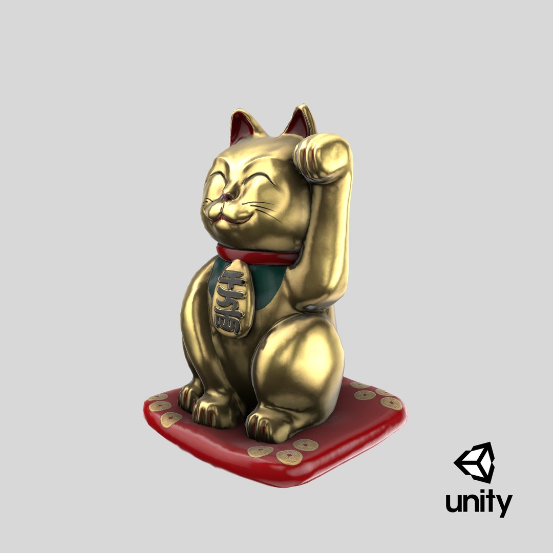3D Maneki Neko Statue Pbr - TurboSquid 1384272