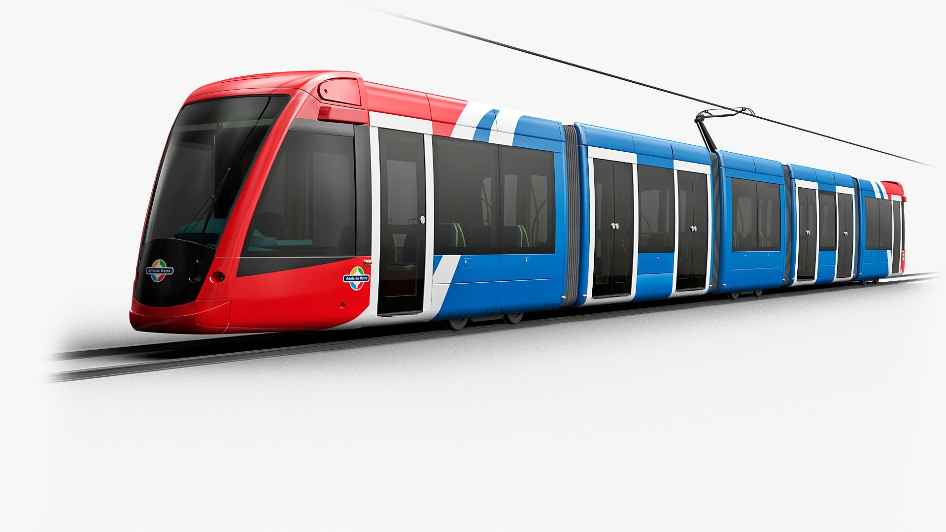 Tram Adelaide Alstom Citadis 3d Max
