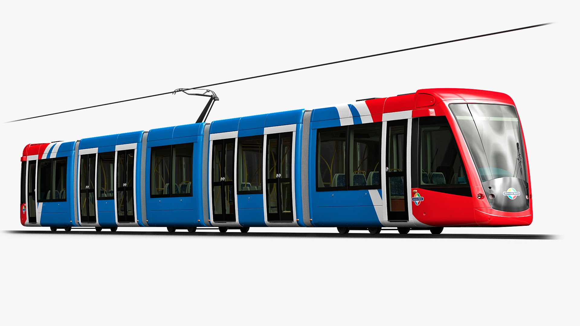 Tram Adelaide Alstom Citadis 3d Max