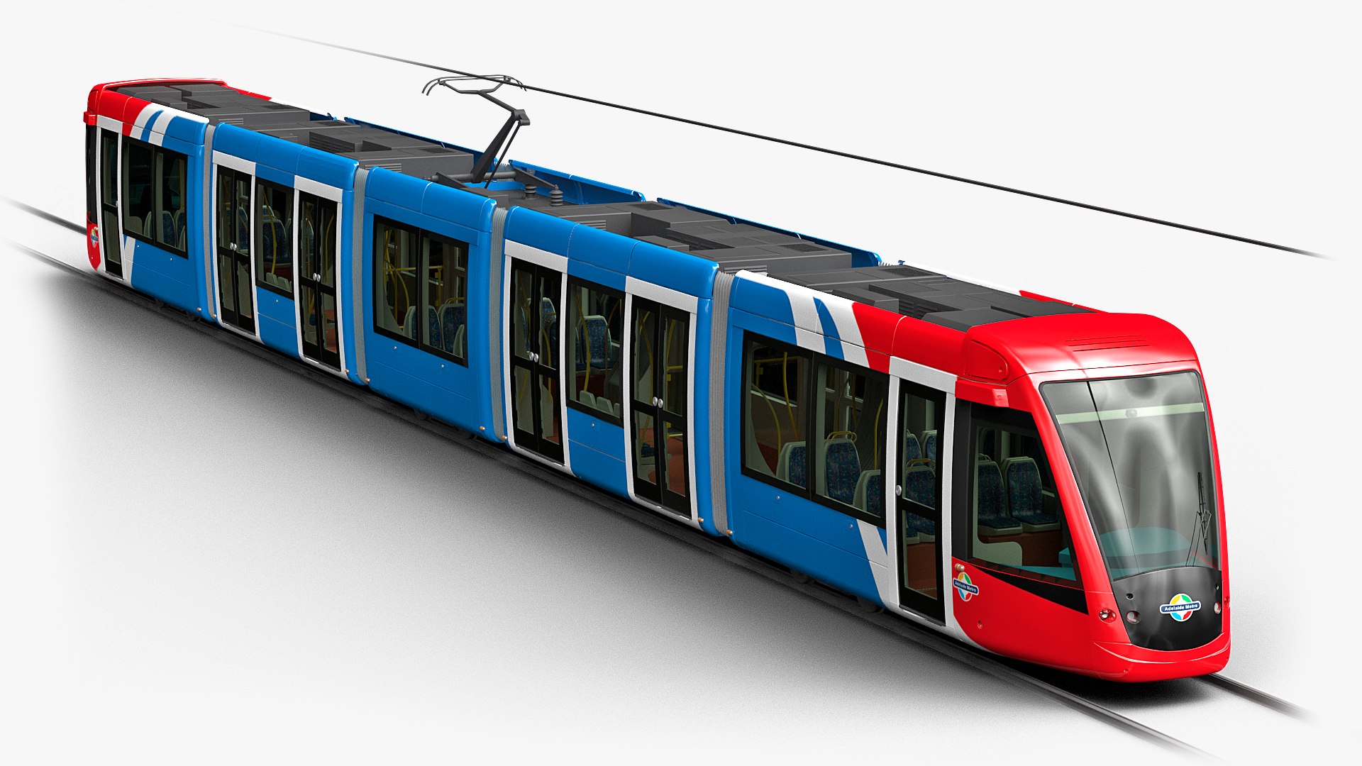 Tram Adelaide Alstom Citadis 3d Max