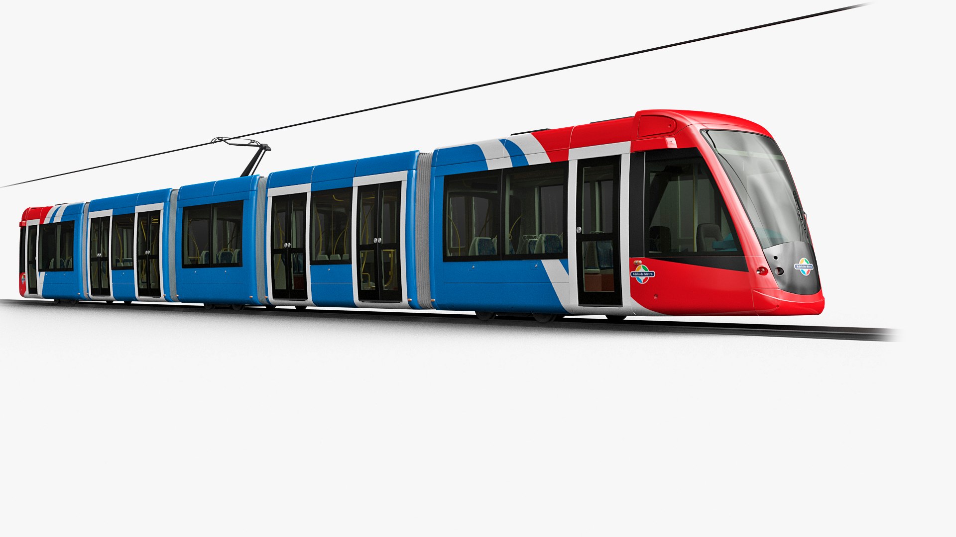 Tram Adelaide Alstom Citadis 3d Max