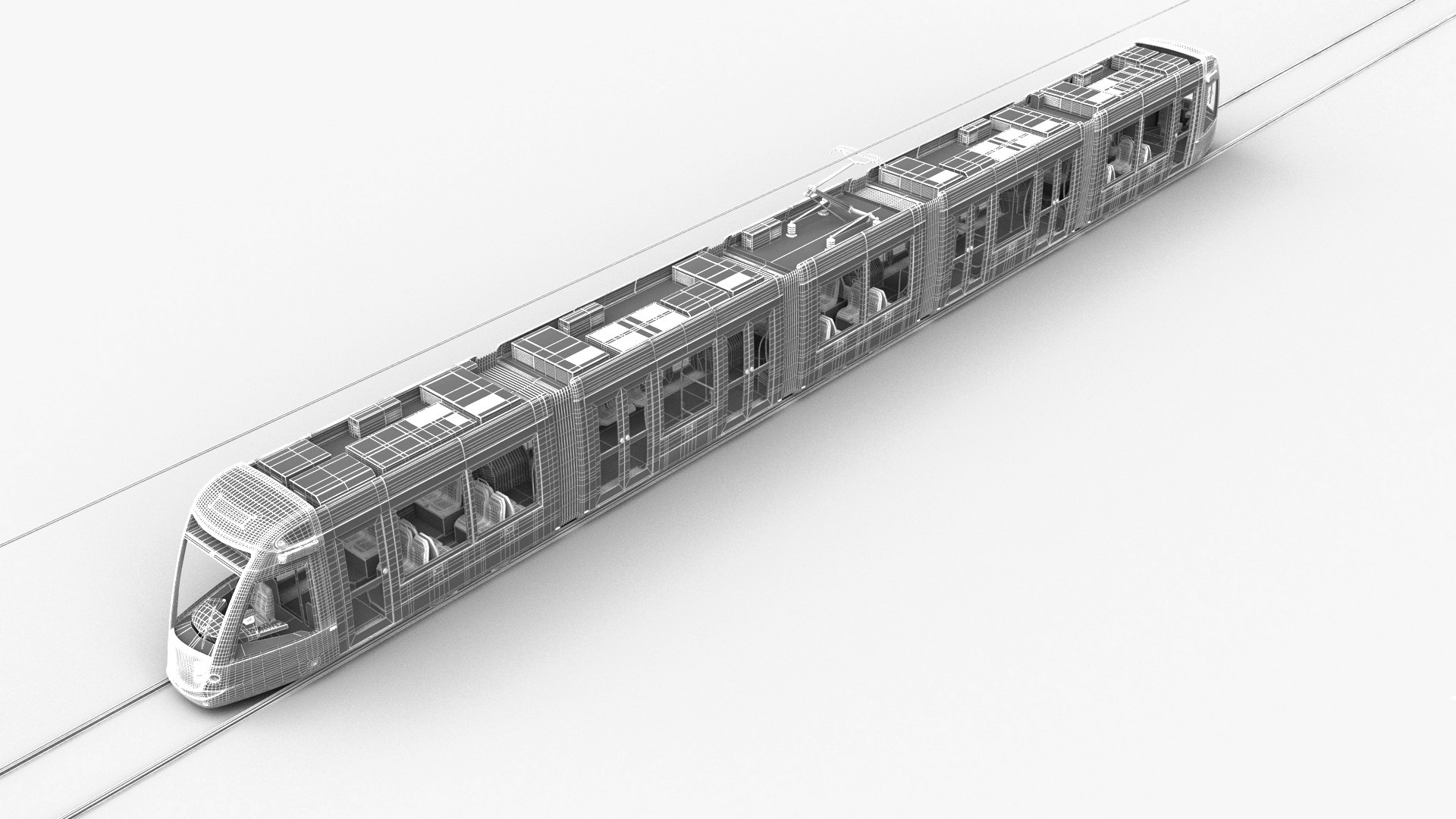 Tram Adelaide Alstom Citadis 3d Max