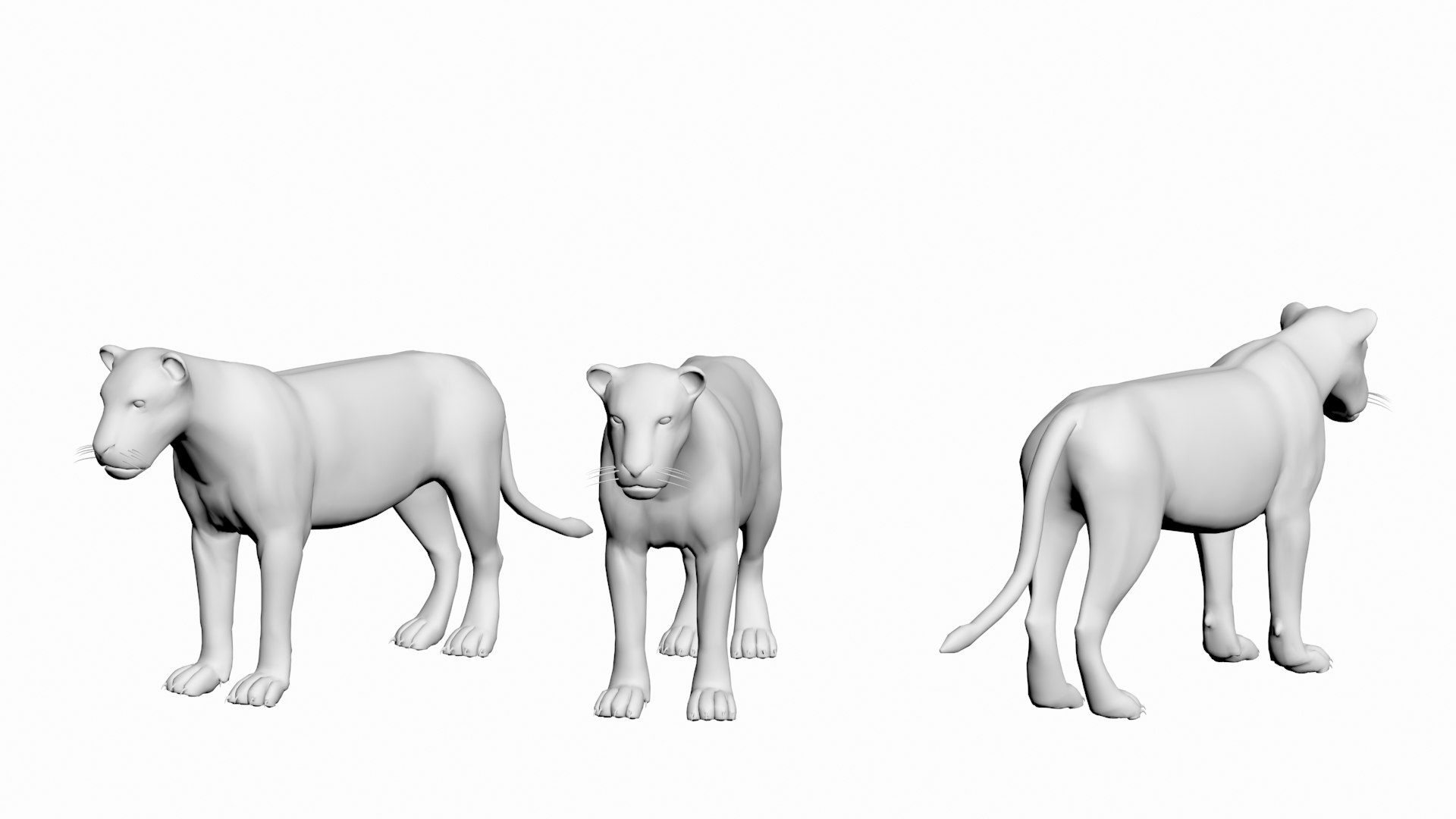 Lioness 3D Model - TurboSquid 1760017