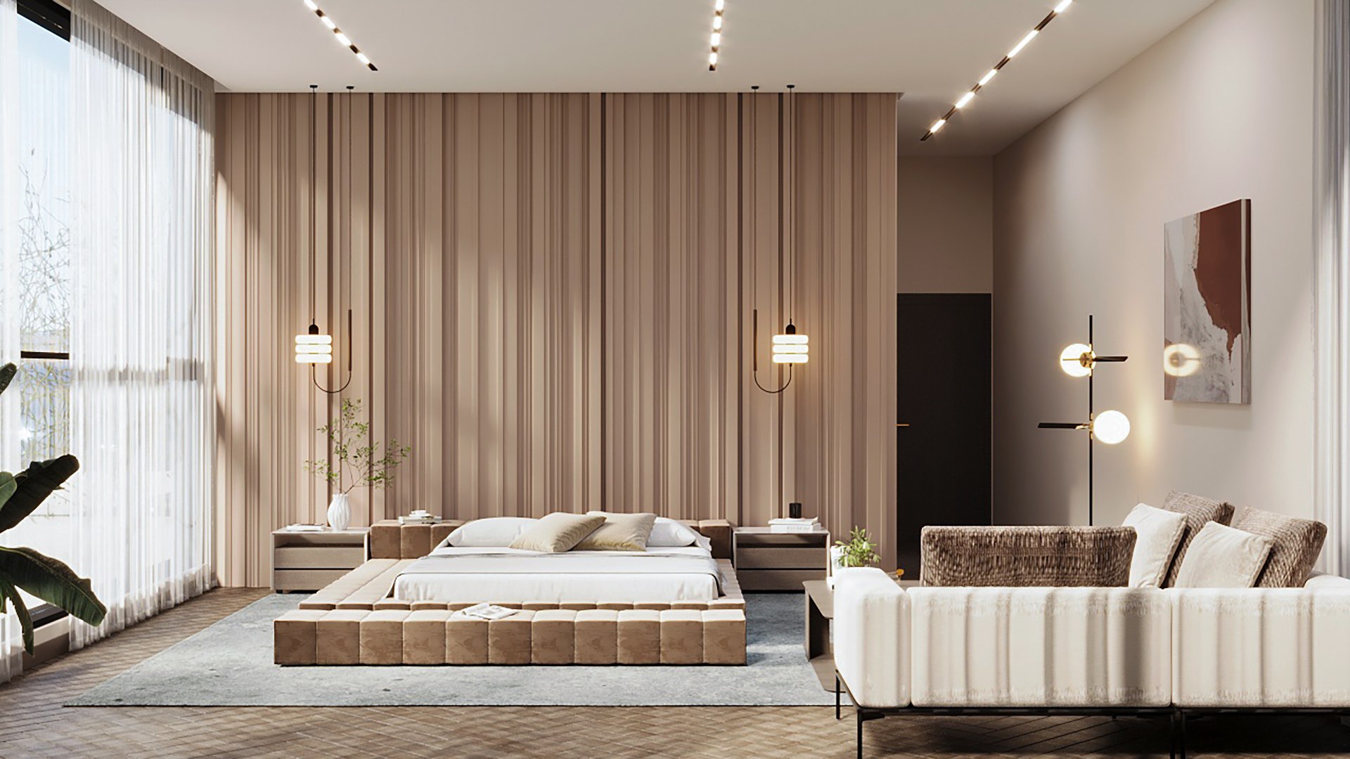 3D Model Master Bedroom Scene - TurboSquid 2248372