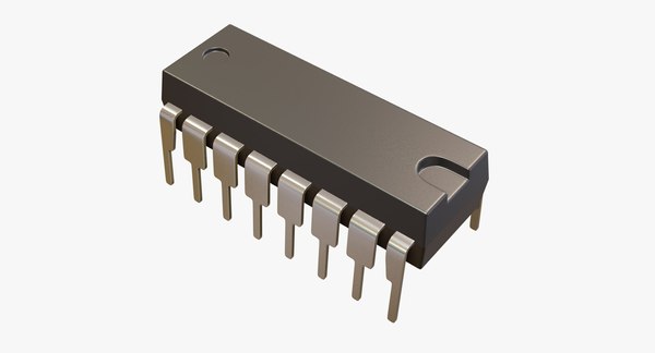 3D model Electronic Chip PDIP-16 - TurboSquid 1795934