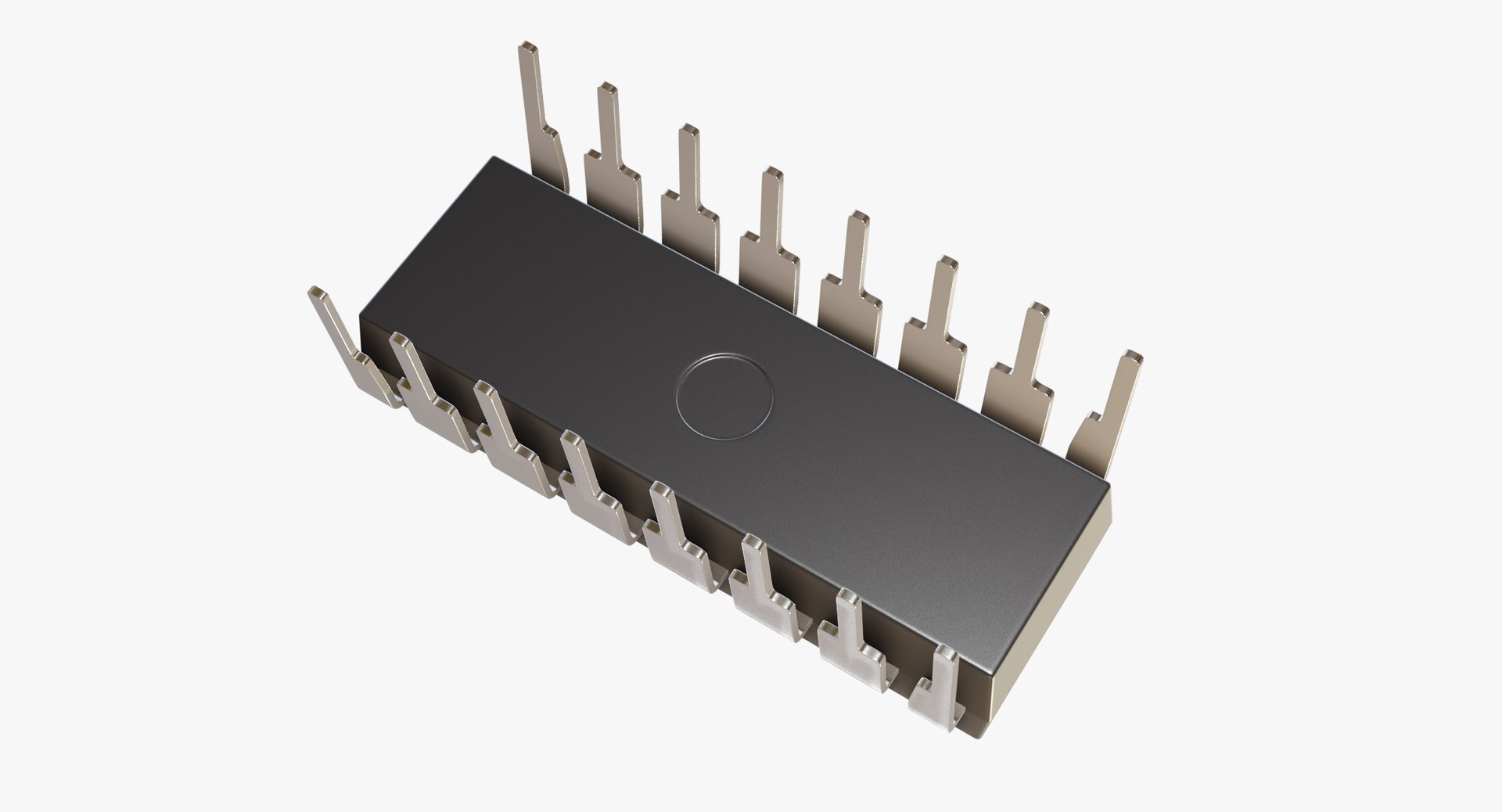 3D model Electronic Chip PDIP-16 - TurboSquid 1795934