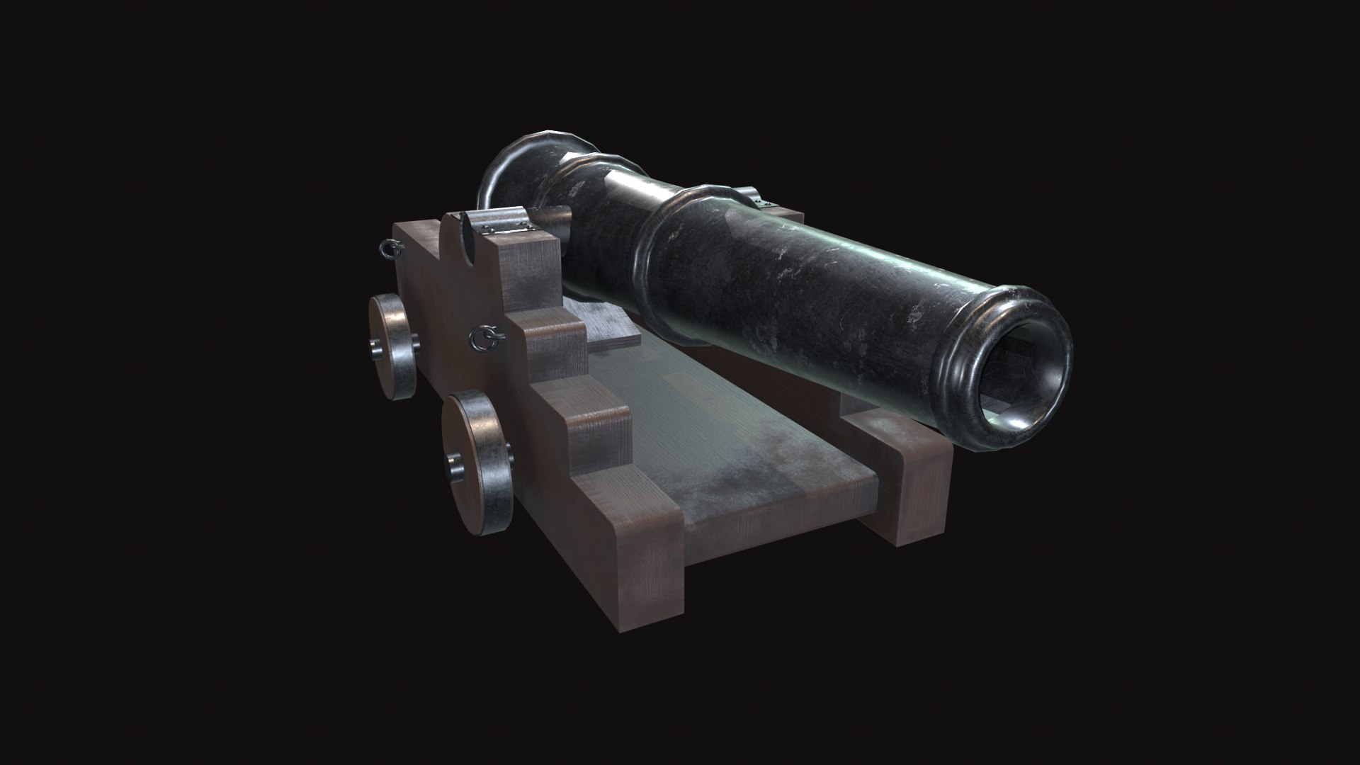 3D Medieval Cannon 04 New - TurboSquid 2318928