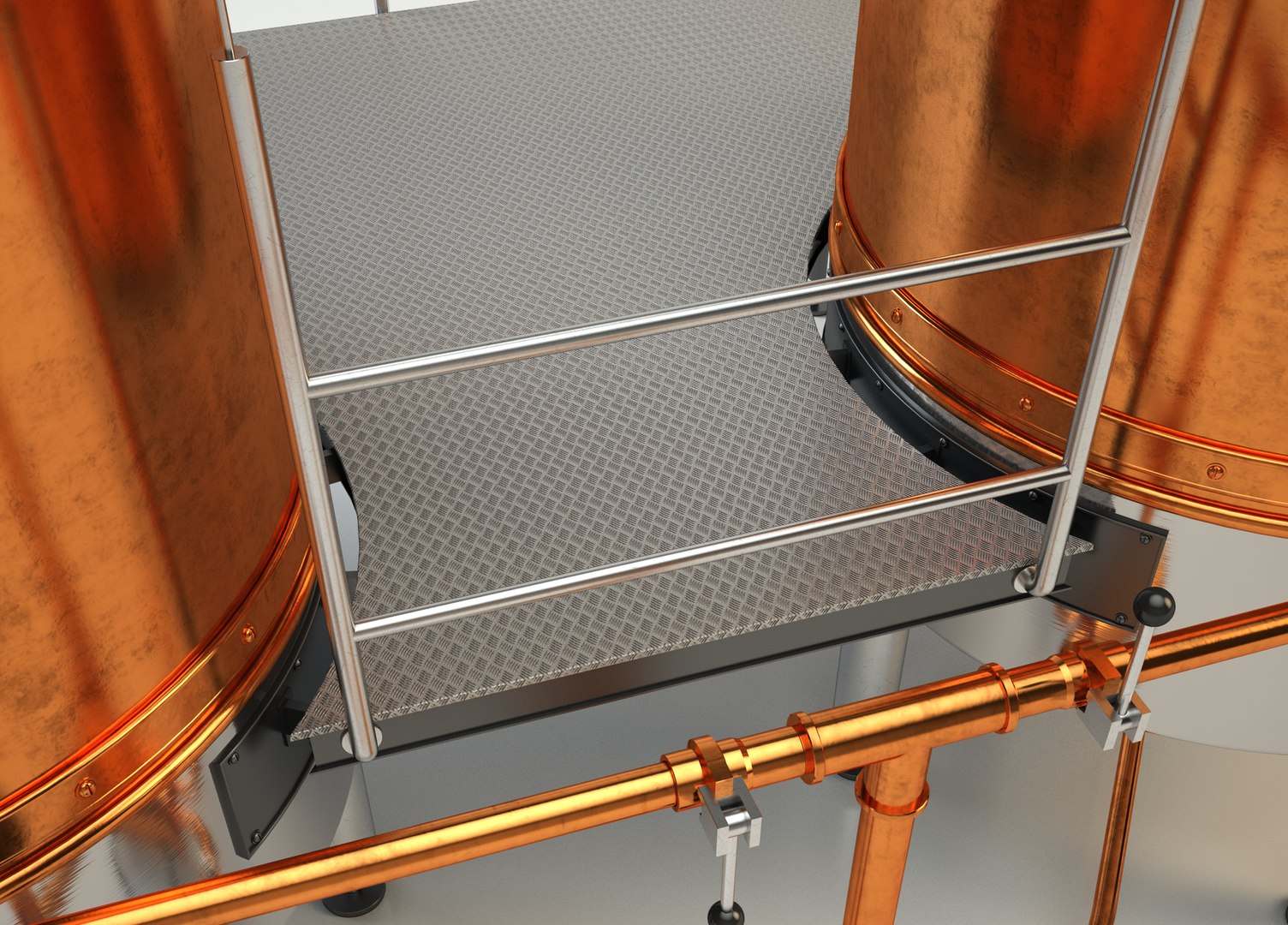3d vrayforc4d breweries model