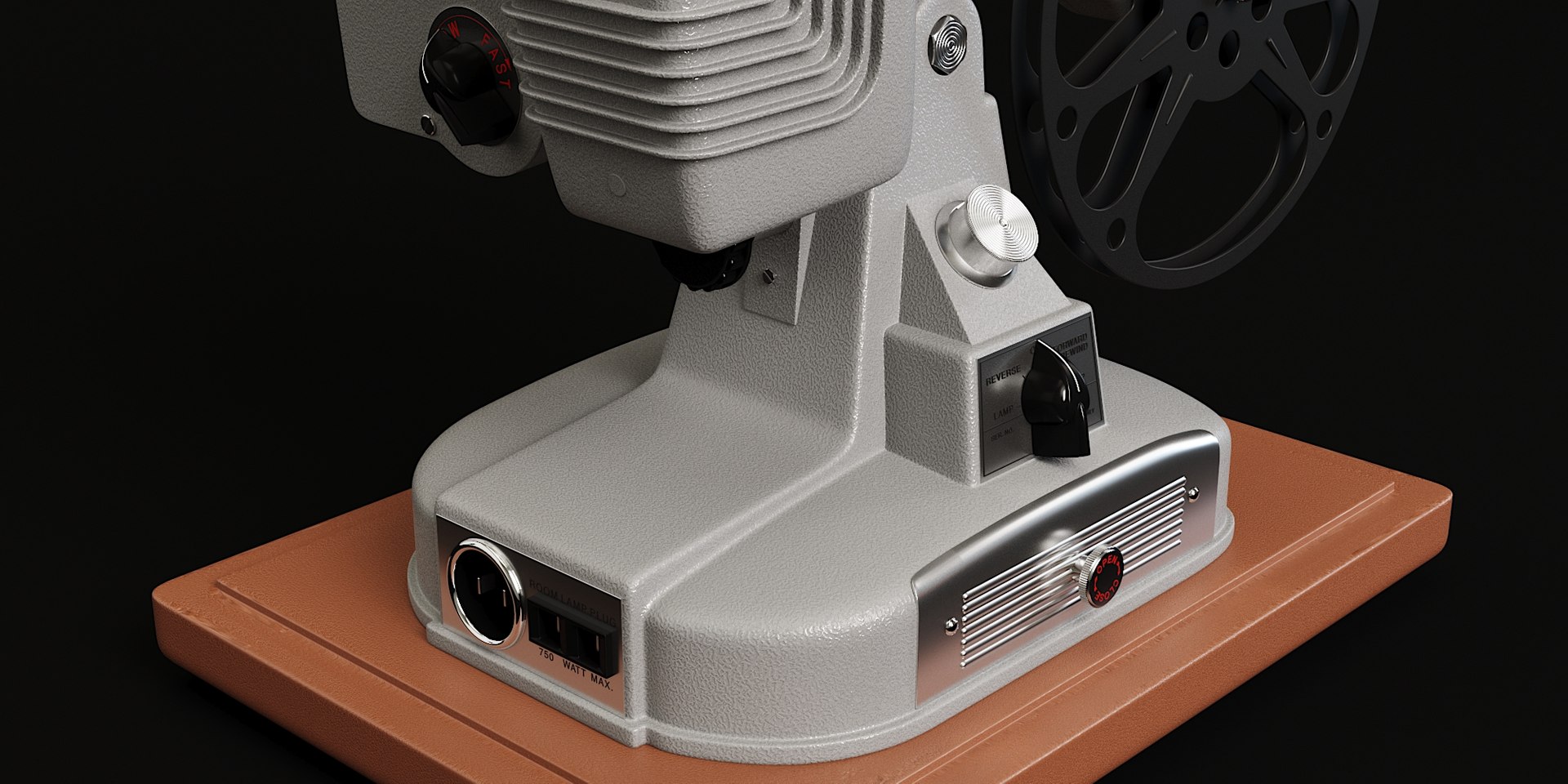 Keystone 109d 8mm Projector 3D Model - TurboSquid 1437941