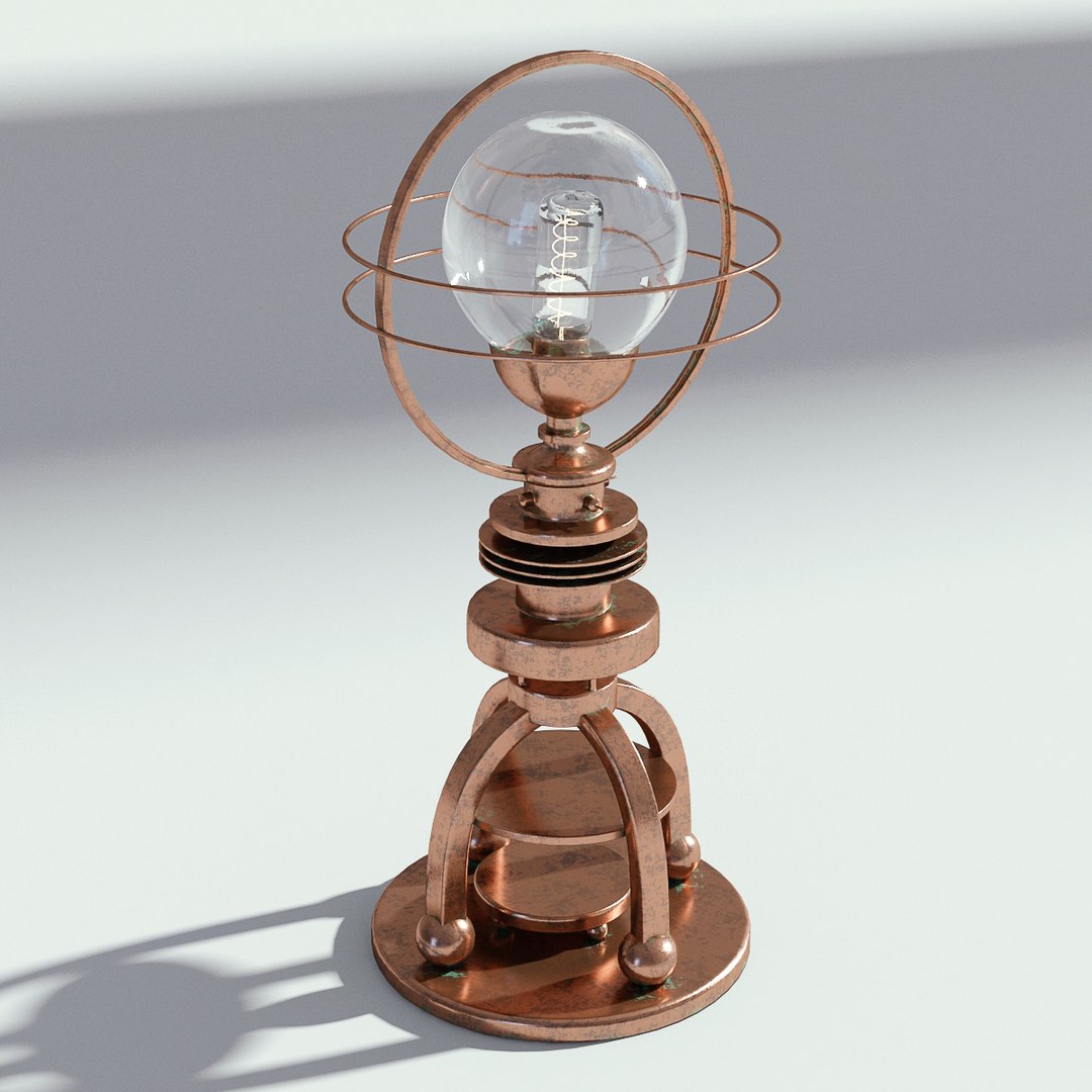 Lamp copper bulb 3D - TurboSquid 1449842