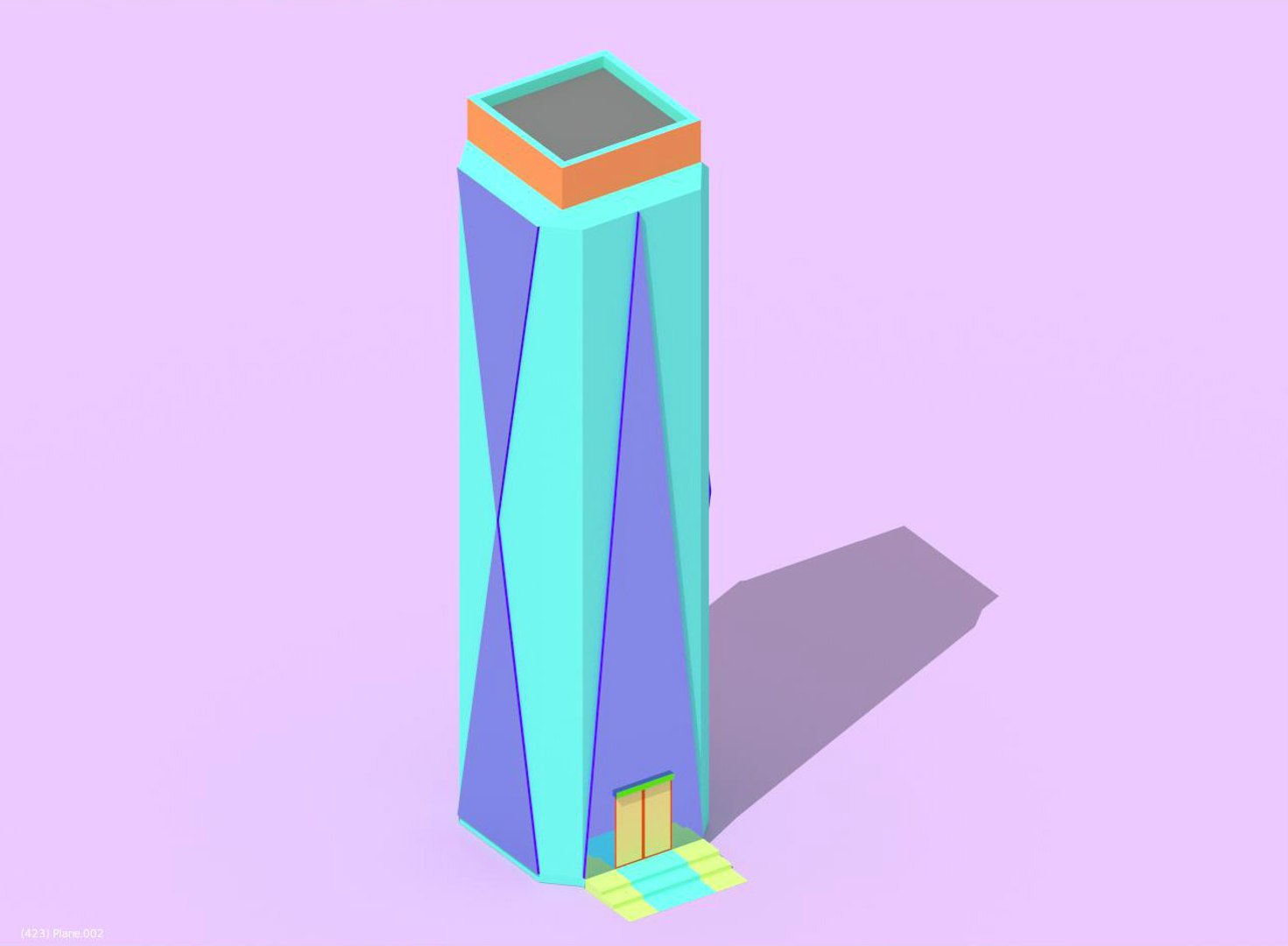 3d buildings city school model