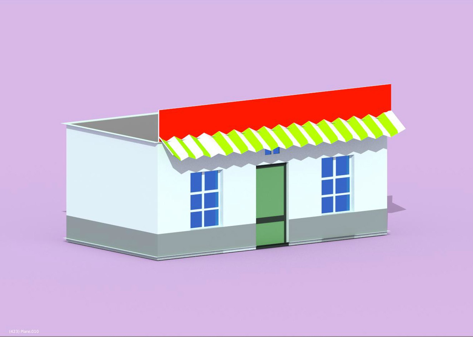 3d buildings city school model